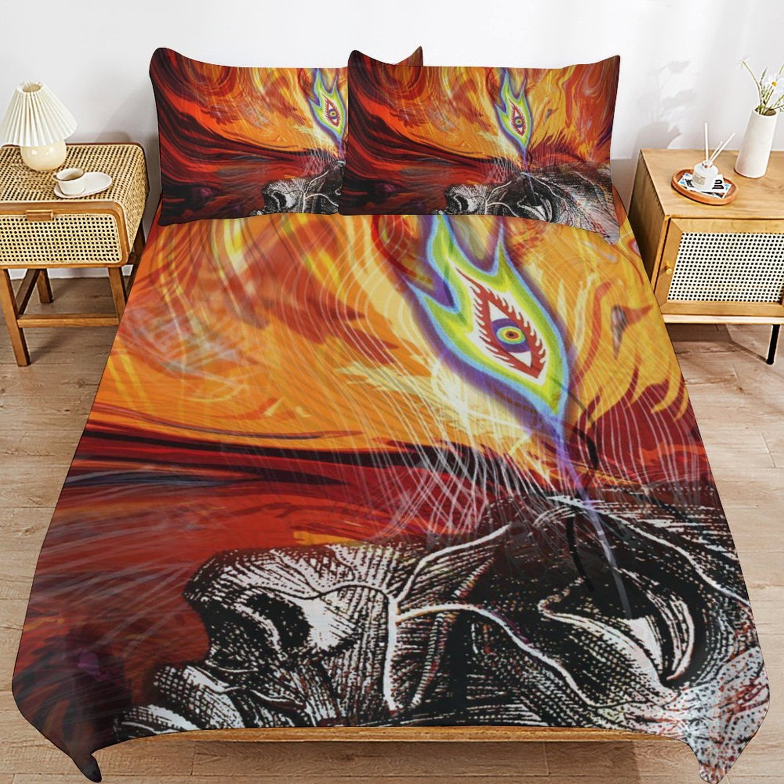 Tool Band 3-Piece Bedding Set Soft Warm And Comfortable Bed Set with 1 ...