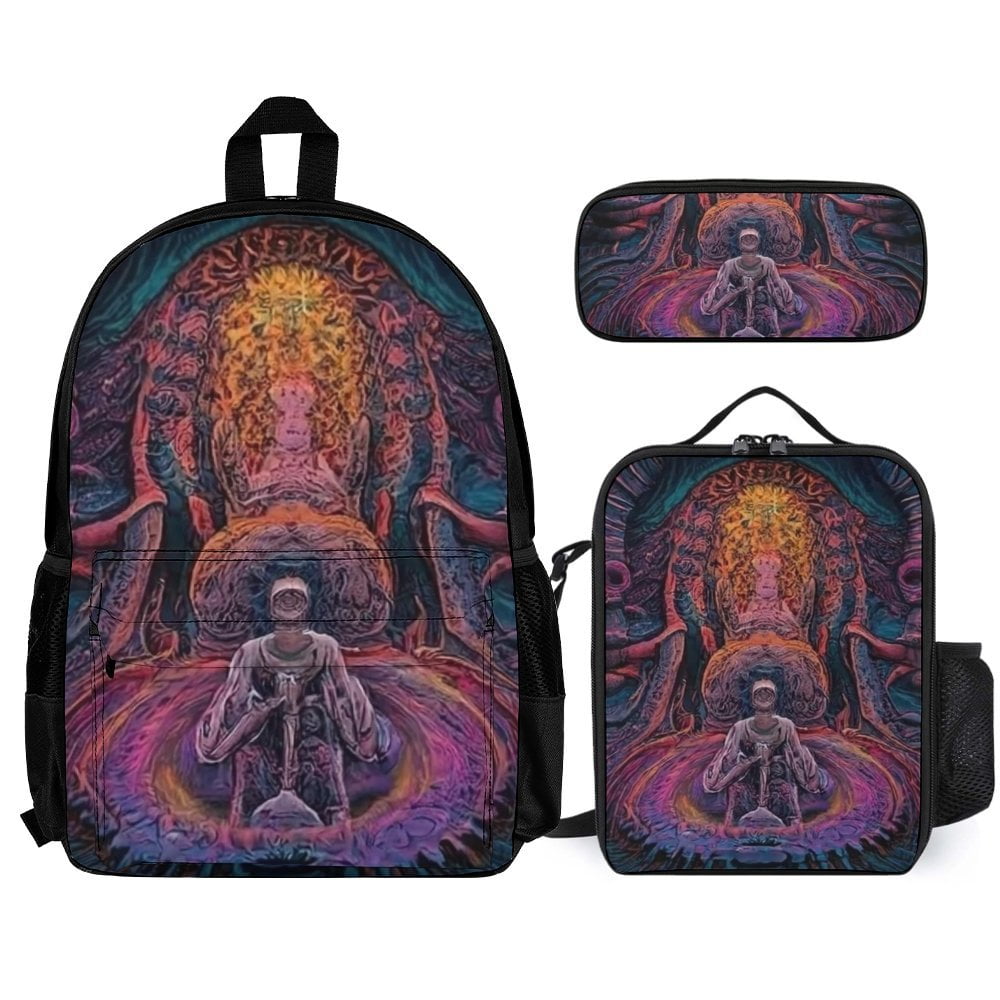 Tool Band Backpack With Lunch Bag Pencil Case Pen Bag Satchel Daypack 3 ...