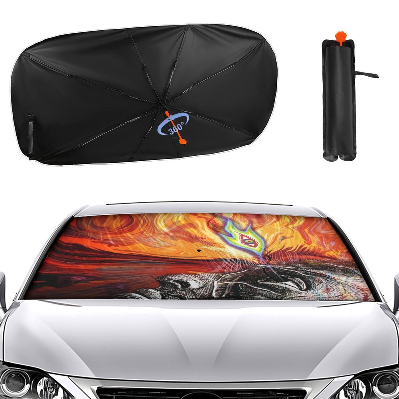 Tool Band Car Windshield Sun Shade Umbrella, Windshield Sun Shade Cover ...