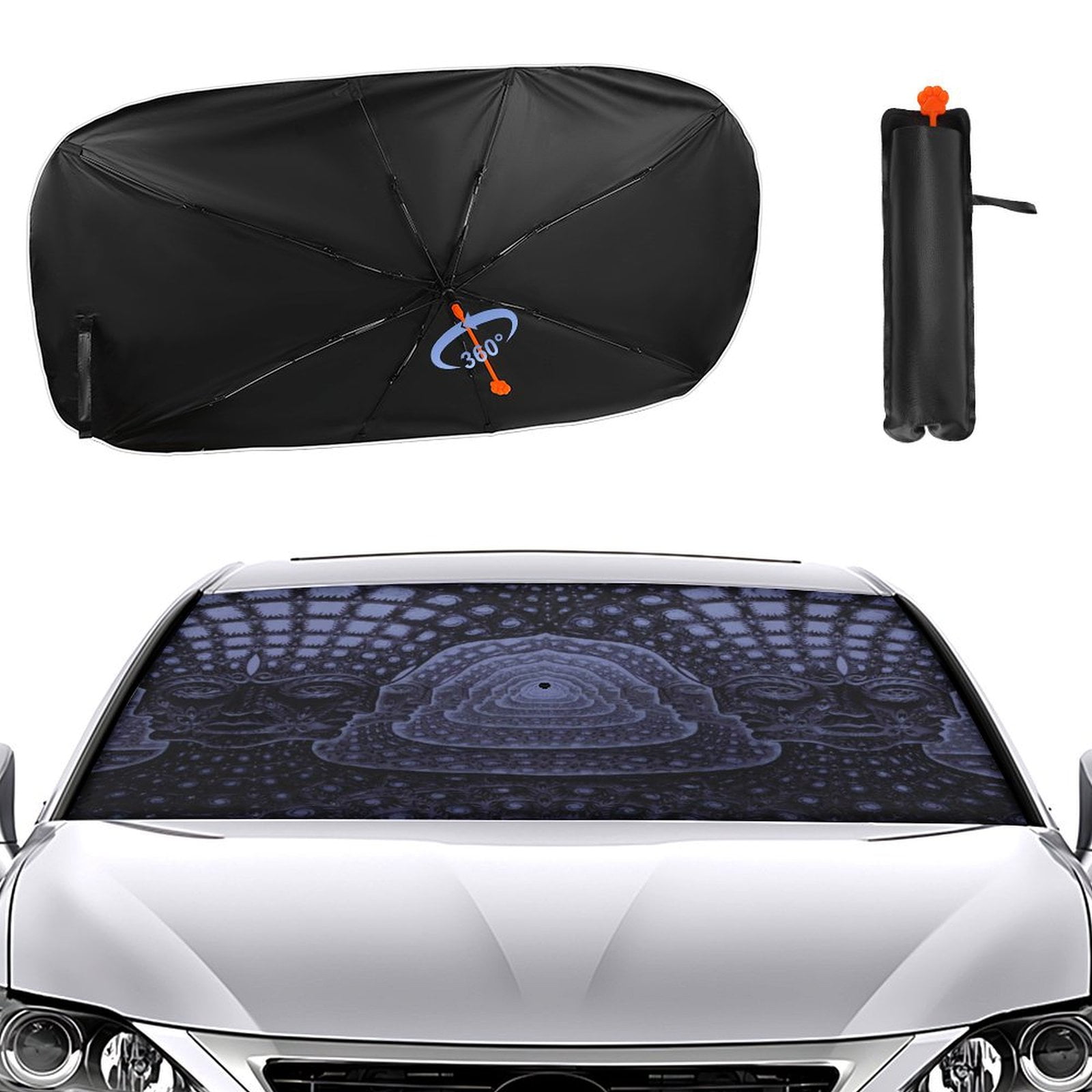 Tool Band Car Windshield Sun Shade Umbrella, Windshield Sun Shade Cover ...