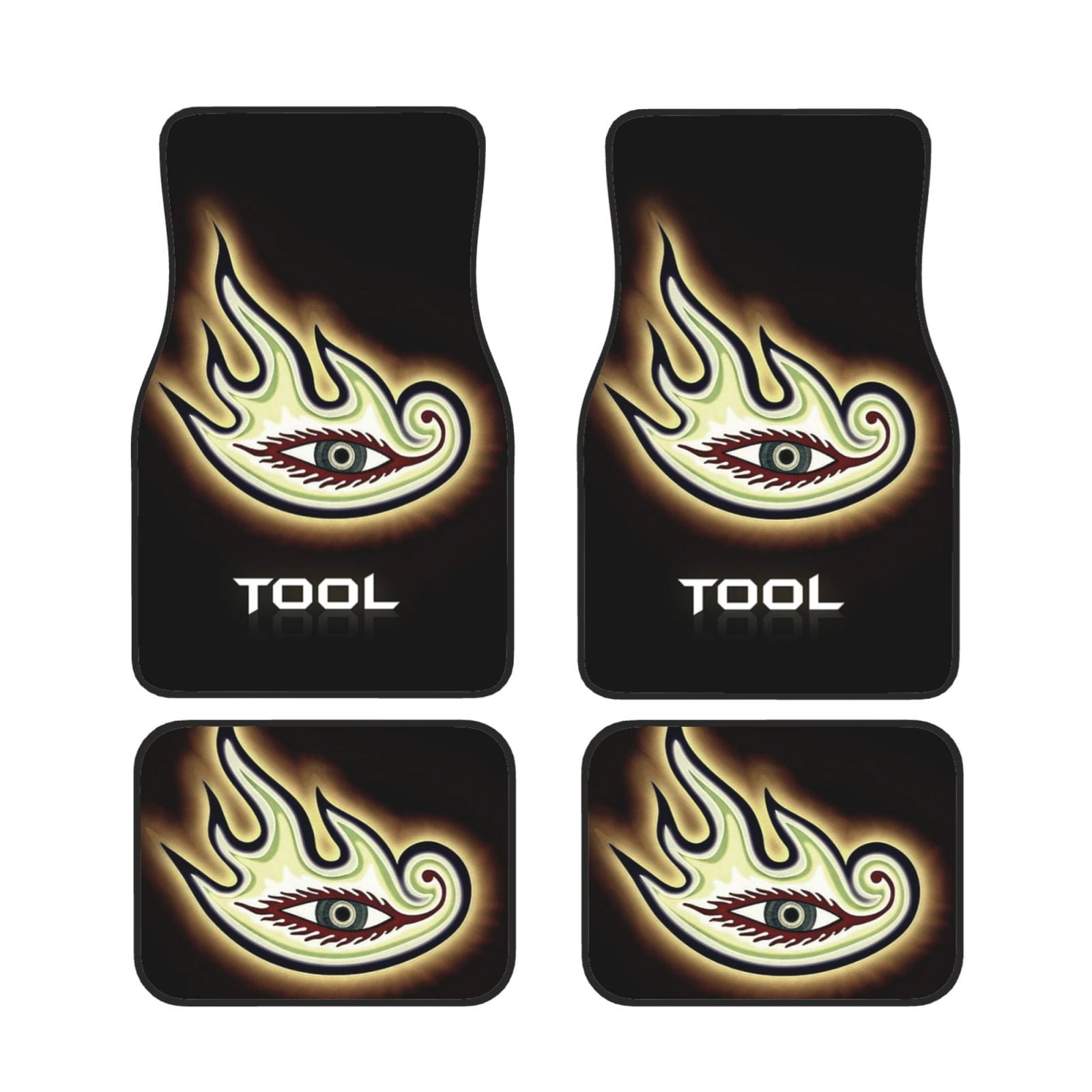 Tool Band Eye Logo Rock Car Floor Mats 4-Piece Full Set Front Rear Auto ...