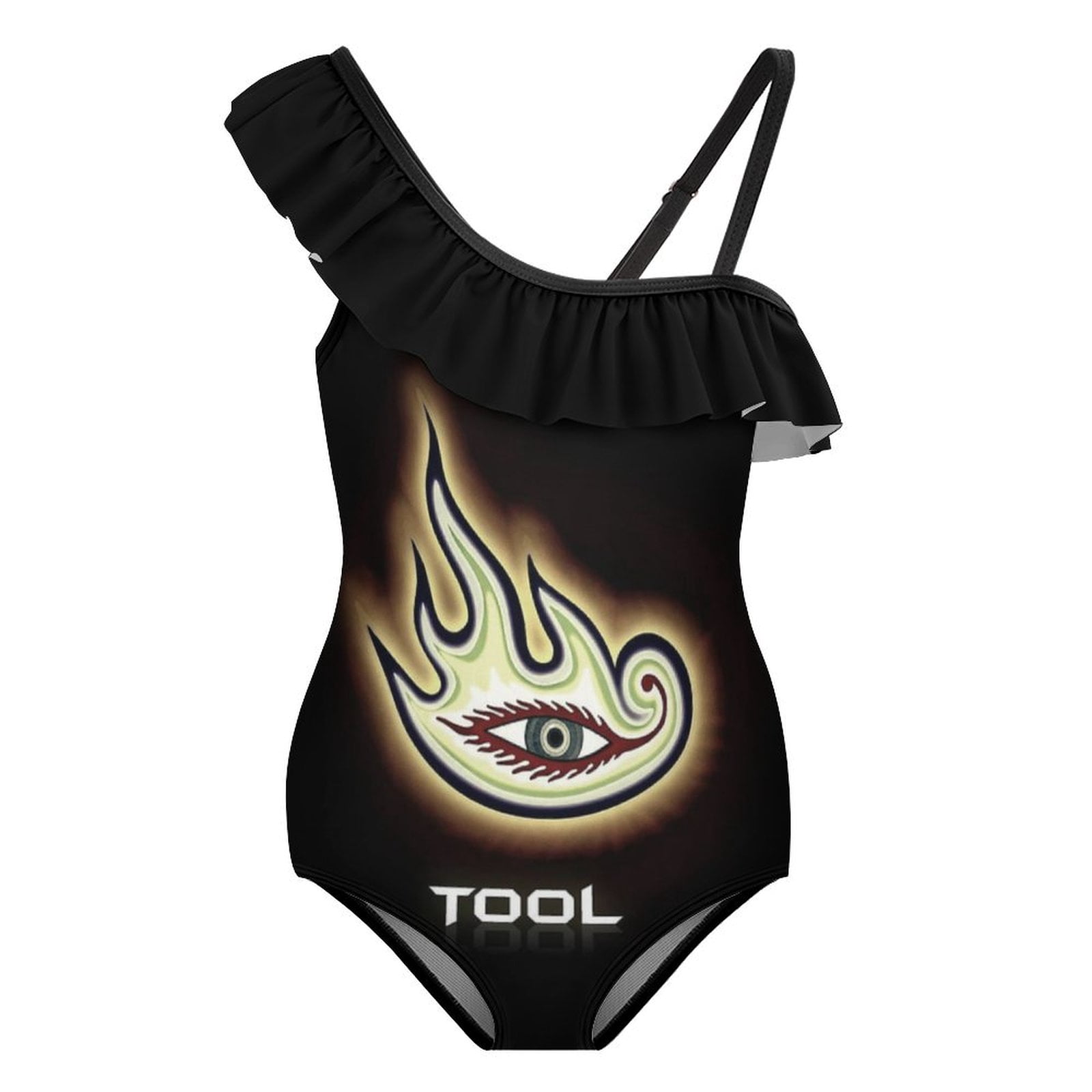 Tool Band Eye Logo Rock One-Piece Swimsuit for Girls Adjustable One ...
