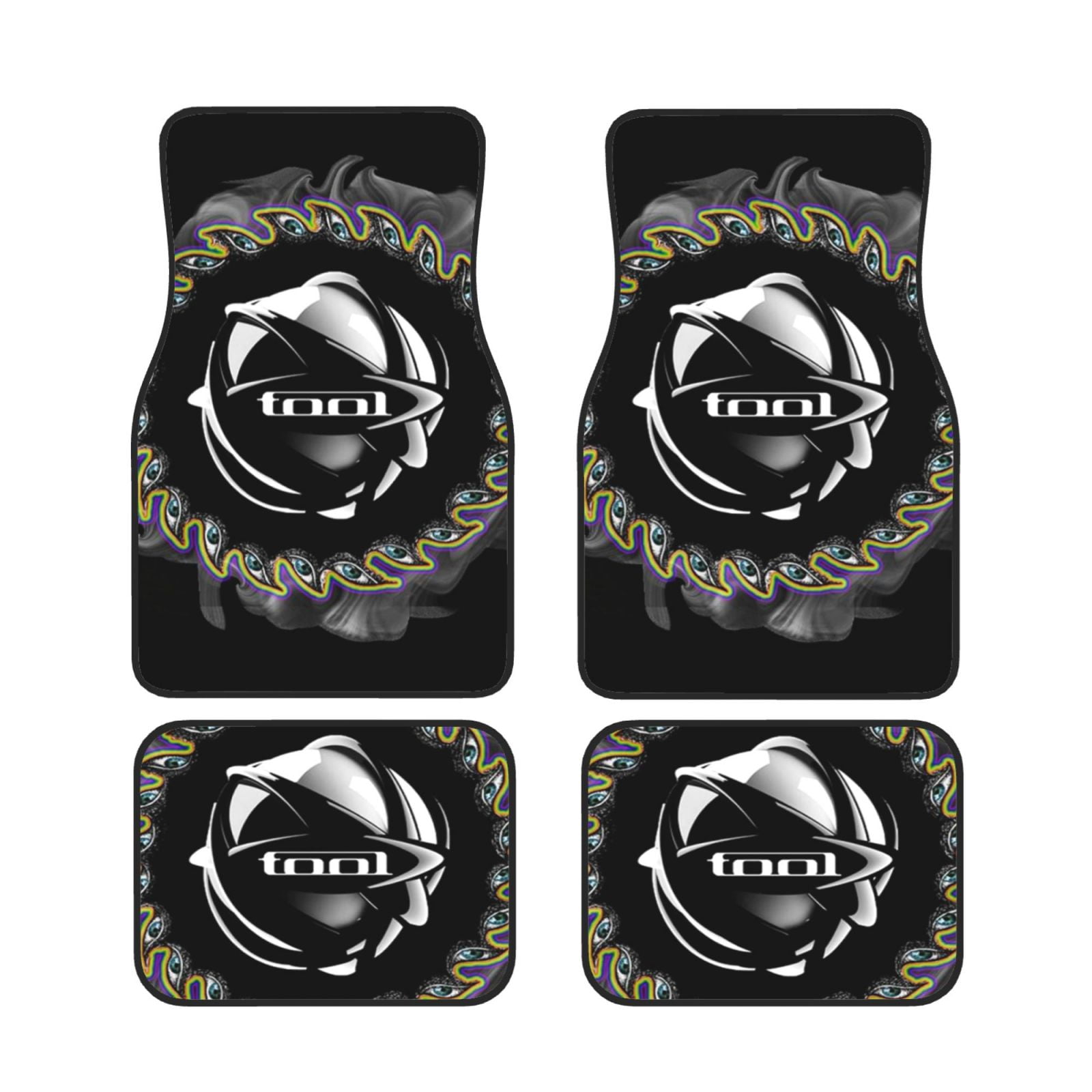 Tool Band Logo Car Floor Mats 4-Piece Full Set Front Rear Auto Foot ...