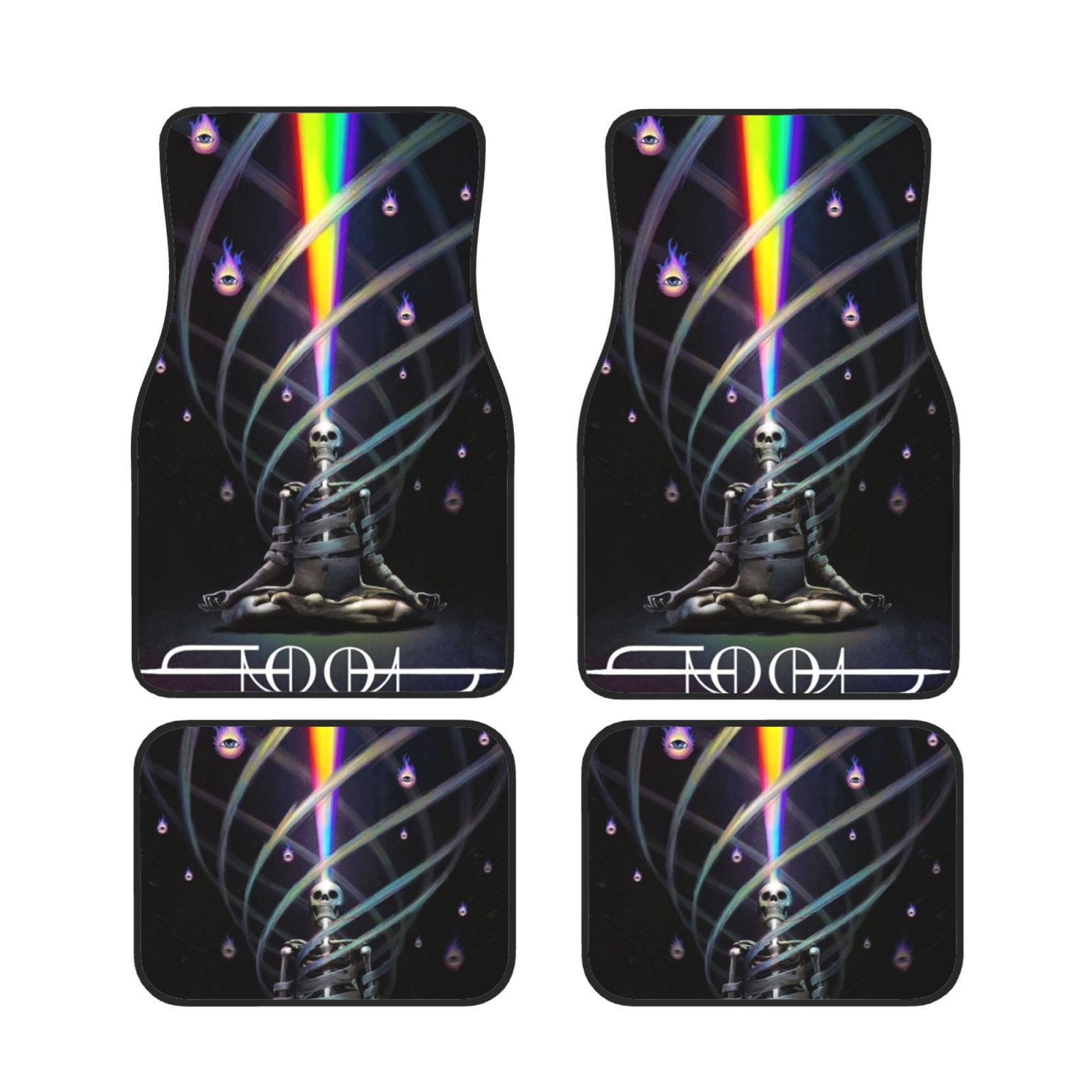 Tool Band Rock Car Floor Mats 4-Piece Full Set Front Rear Auto Foot ...