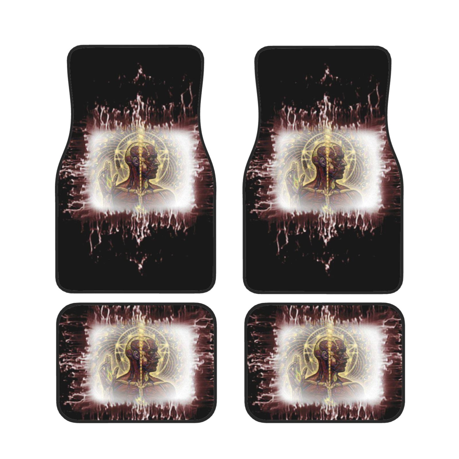 Tool Band Rock Car Floor Mats 4-Piece Full Set Front Rear Auto Foot ...