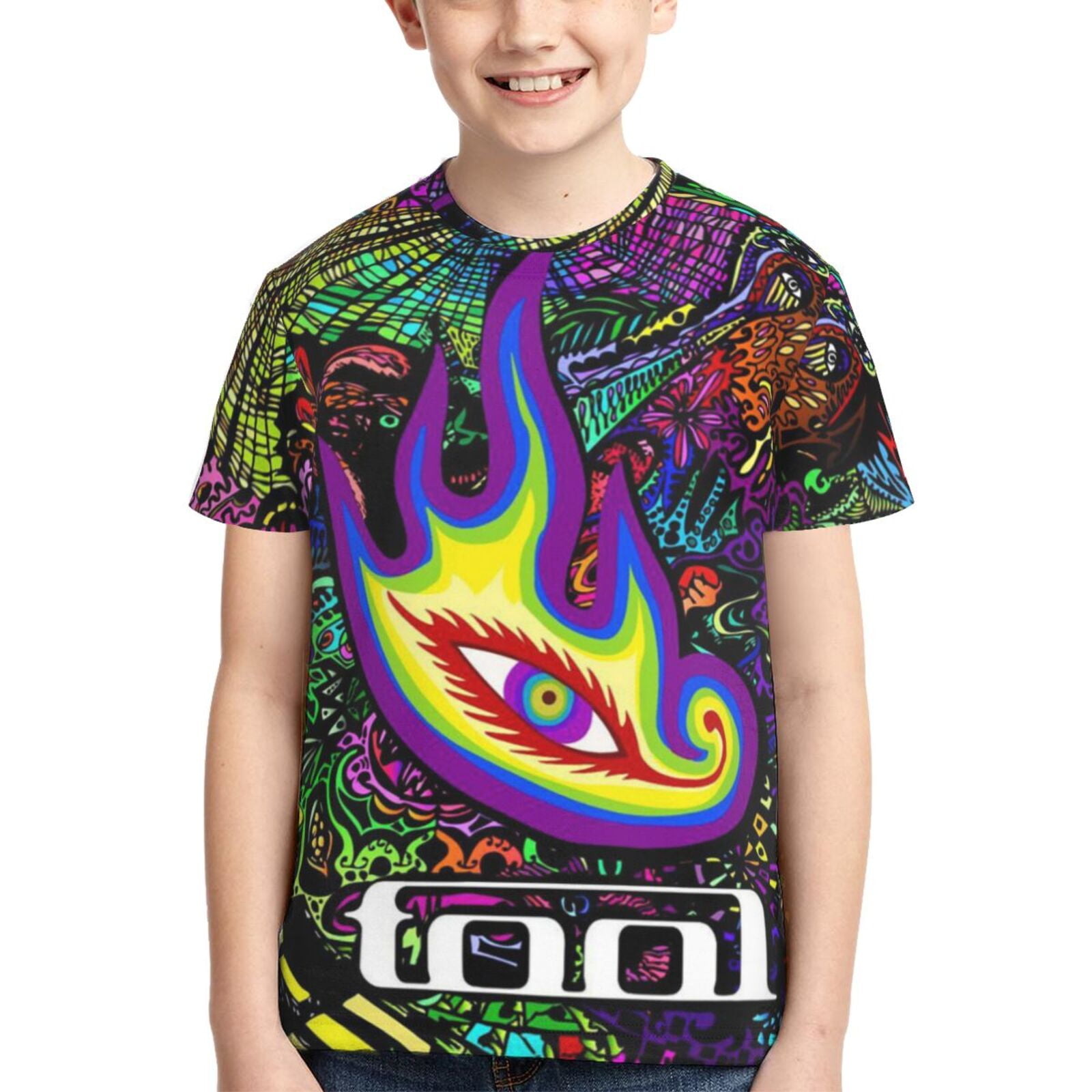 Tool Band T Shirts 3D Printed Short Sleeve Tee Shirt for Boys Girls ...