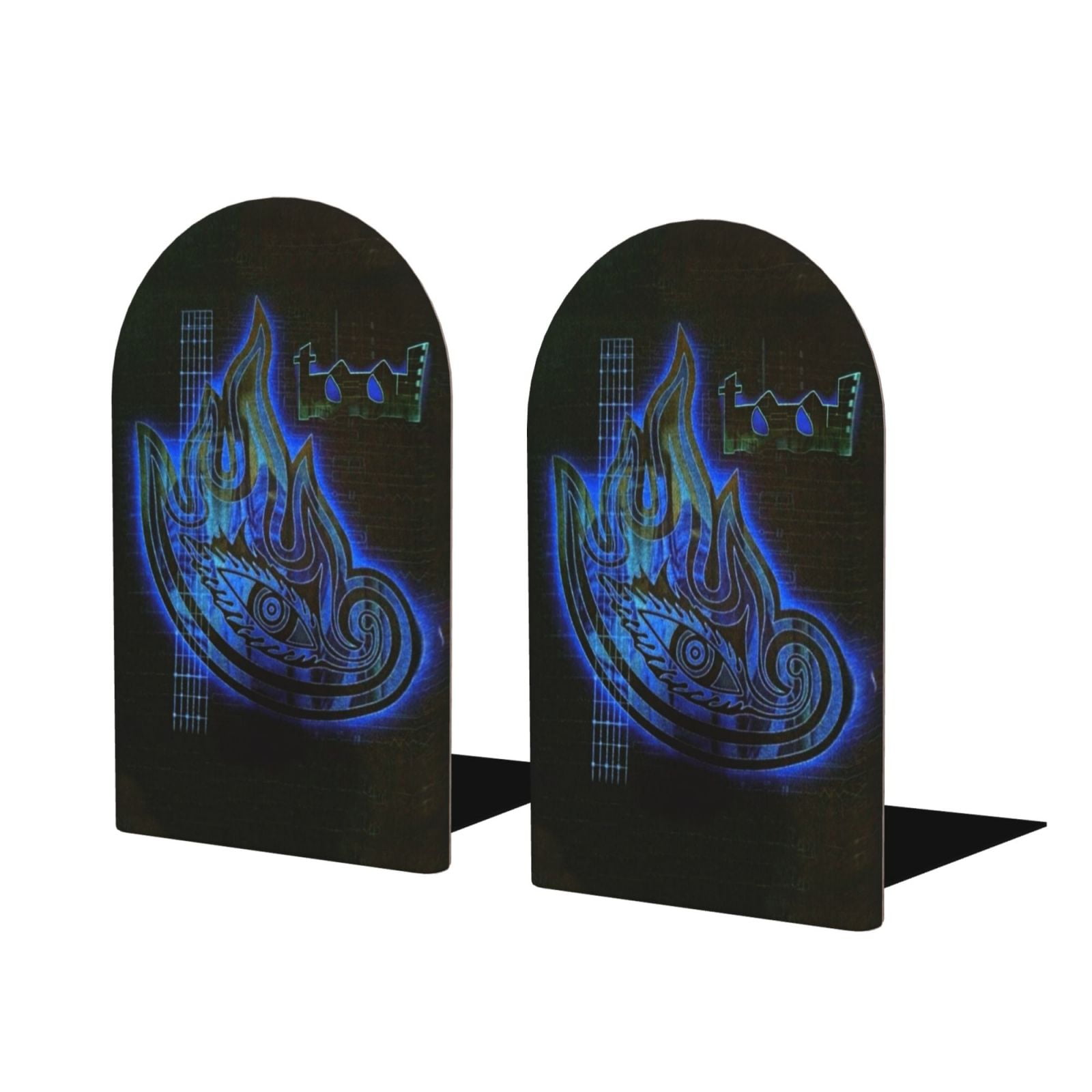 Tool Band Wooden Bookends For Shelves, Decorative Book Organizer Book ...