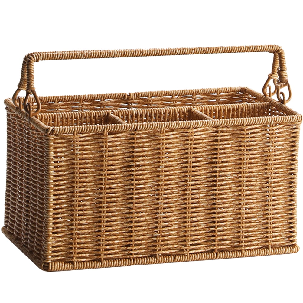 Tool Basket Decor 4-compartment Storage Baskets Home Storage Basket ...