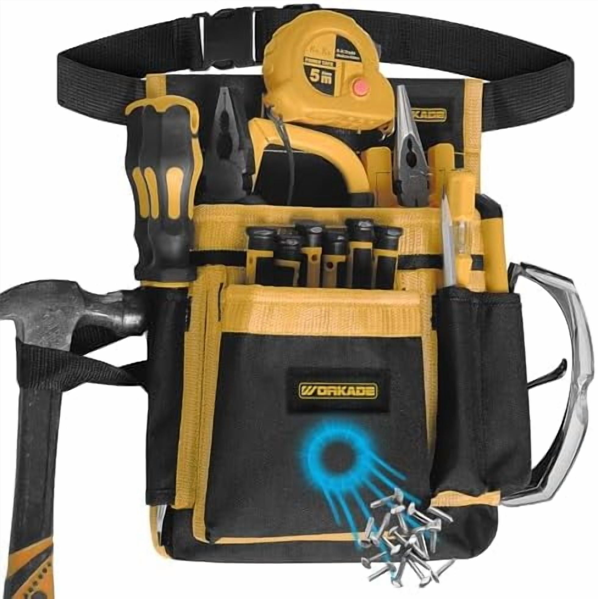 Tool Belt | Heavy-Duty Tool with 8 Pockets for Carpenters ...