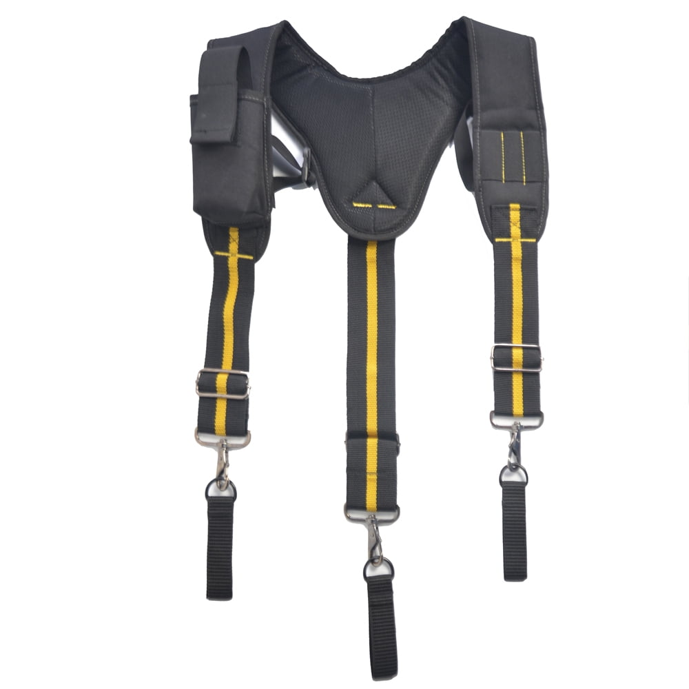Tool Belt Suspender 3 point padded suspenders plus 3 pack suspender ...