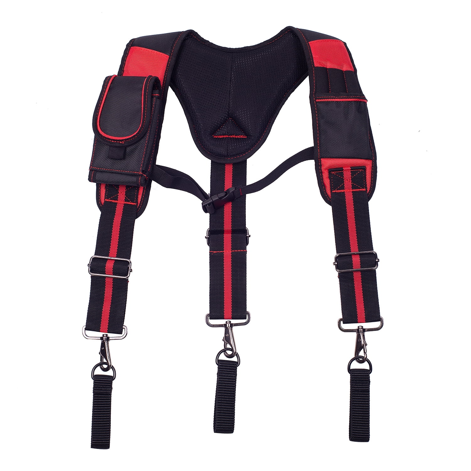 Tool Belt Suspenders Construction Work Suspenders with Magnet Pocket ...