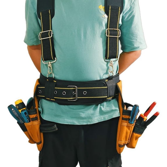 Tool Belt Suspenders Heavy Duty Tool Vest Detachable Adjustable Tool ...