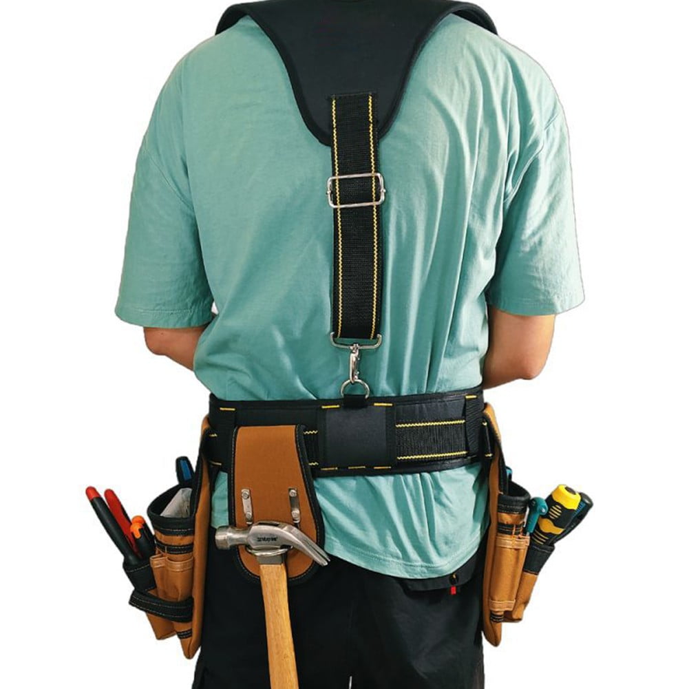 Tool Belt Suspenders Heavy Duty Tool Vest Detachable Adjustable Tool ...
