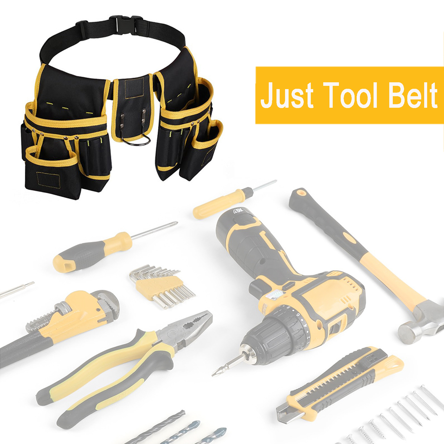 Tool Belts with Magnetic and Quick Release Buckle, Heavy Duty ...