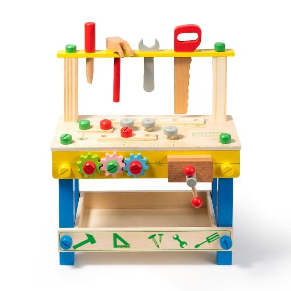 Tool Bench for Kids, ZPL Wooden Play Tool Workbench Set, Tool Bench ...