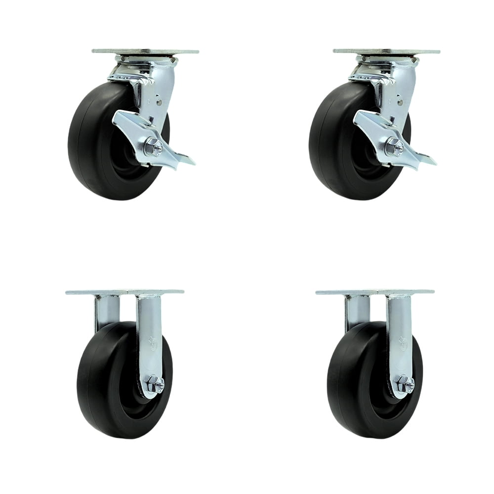 Tool Box Caster Wheel Set – 6 Inch Polyolefin Swivel Casters – SCC ...