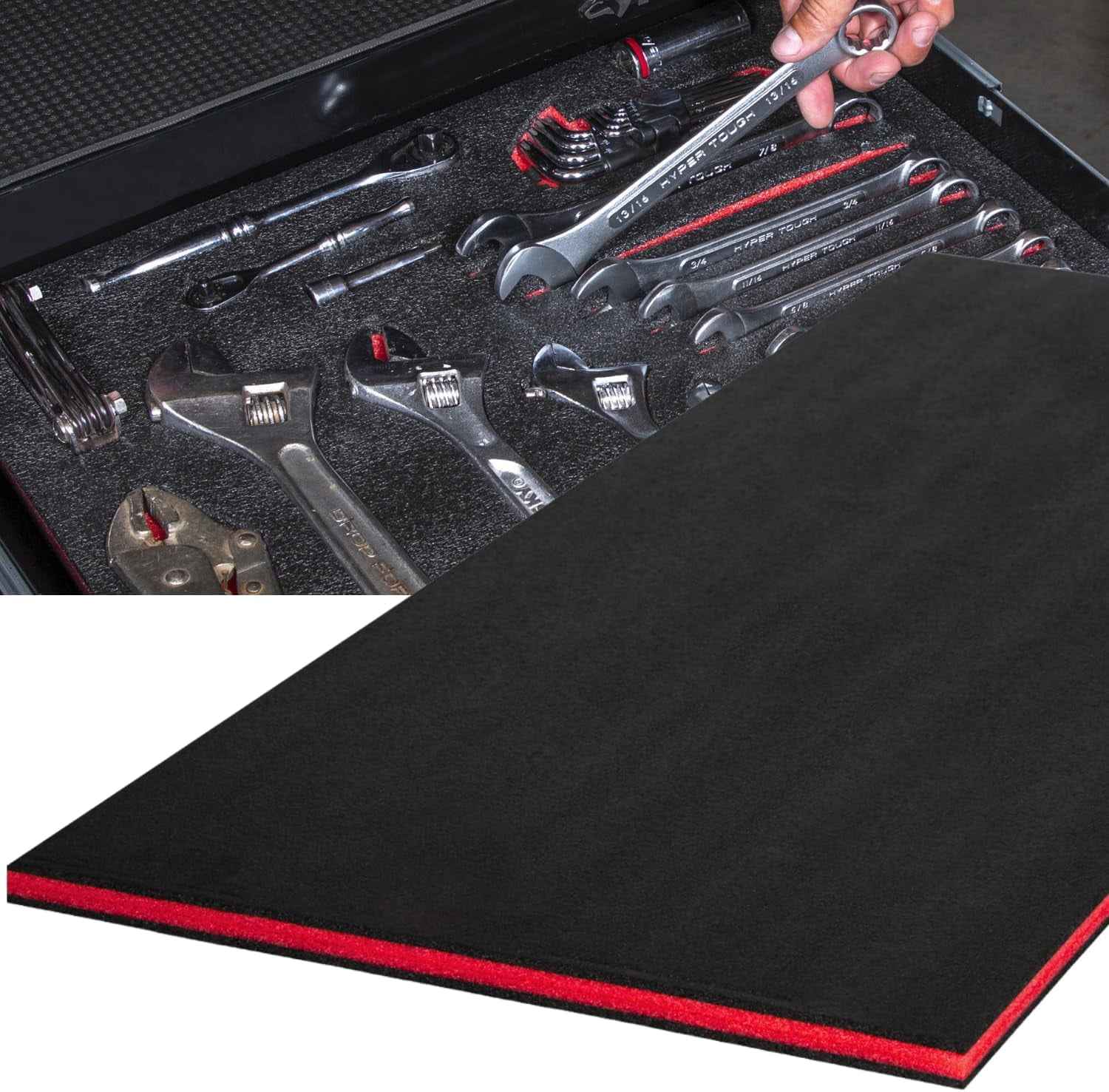 Tool Box Foam, 1PC 48x24x1 inch, Foam Inserts for Cases, Polyethylene ...