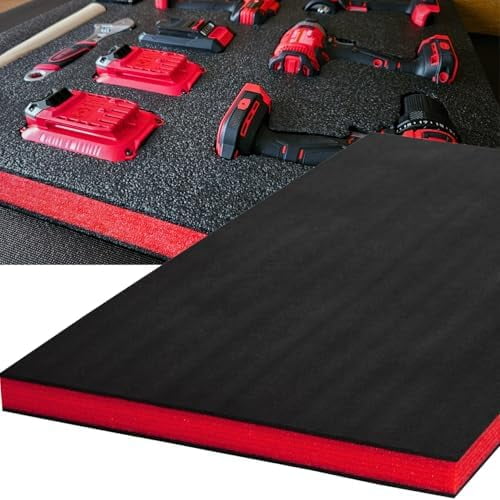 Tool Box Foam, 1PC 48x24x2 inch, Foam Inserts for Cases, Polyethylene ...