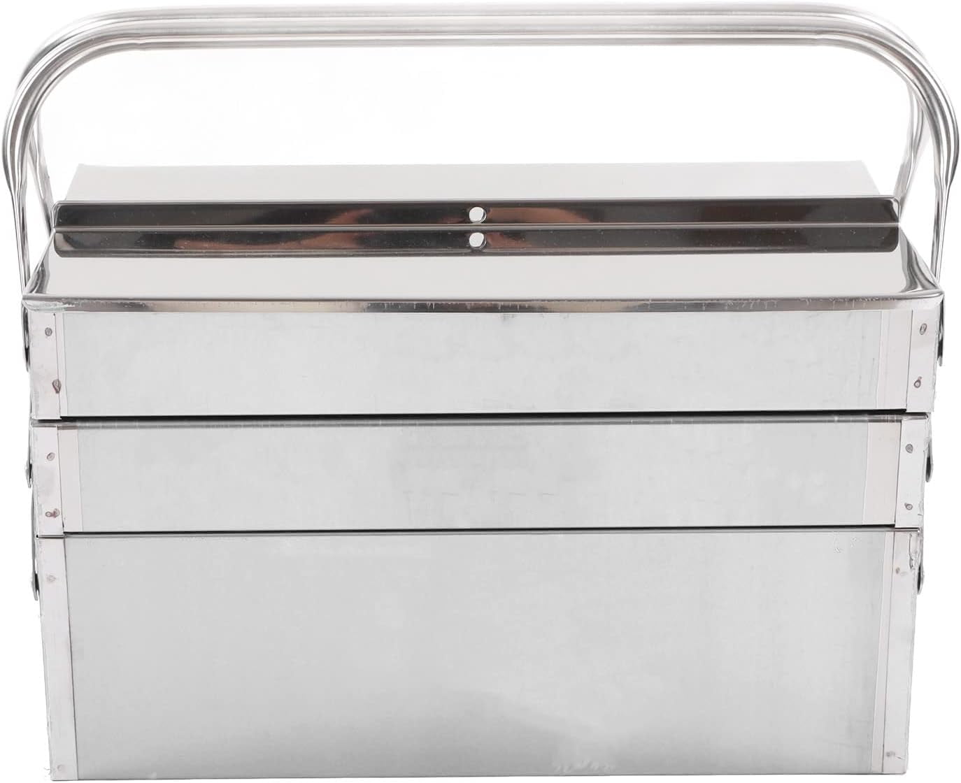 Tool Box for Garage, 3-Layer 5-Tray Cantilever Tool Box Stainless Steel ...