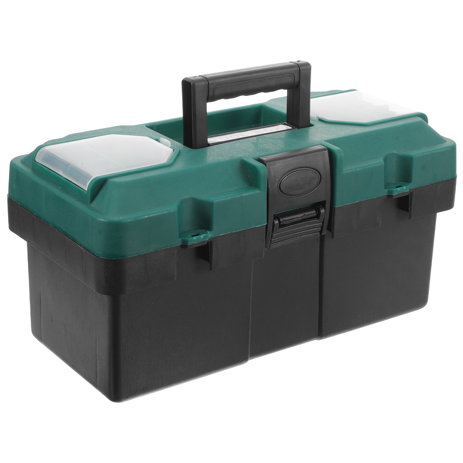 FONDOTIN Portable Plastic Tool Box Organizer with Storage Compartments ...