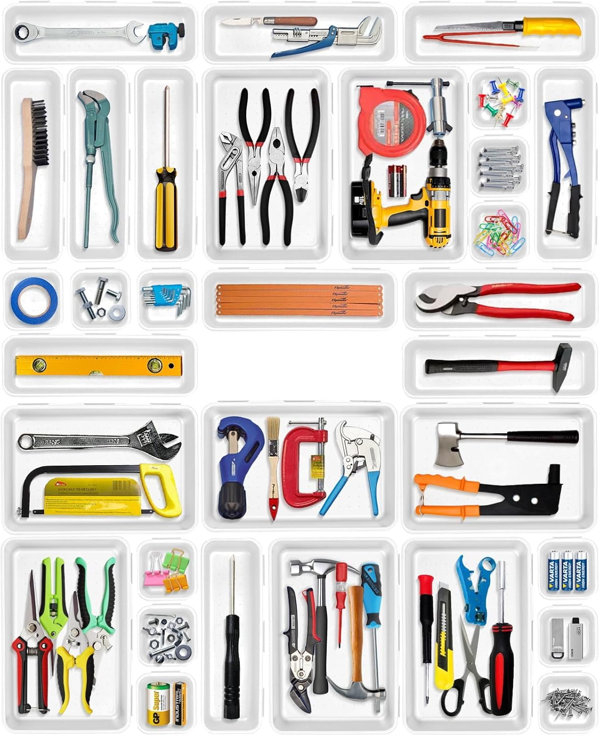 Tool Box Organizer, Tool Drawer Organizer Tray Divider Toolbox ...