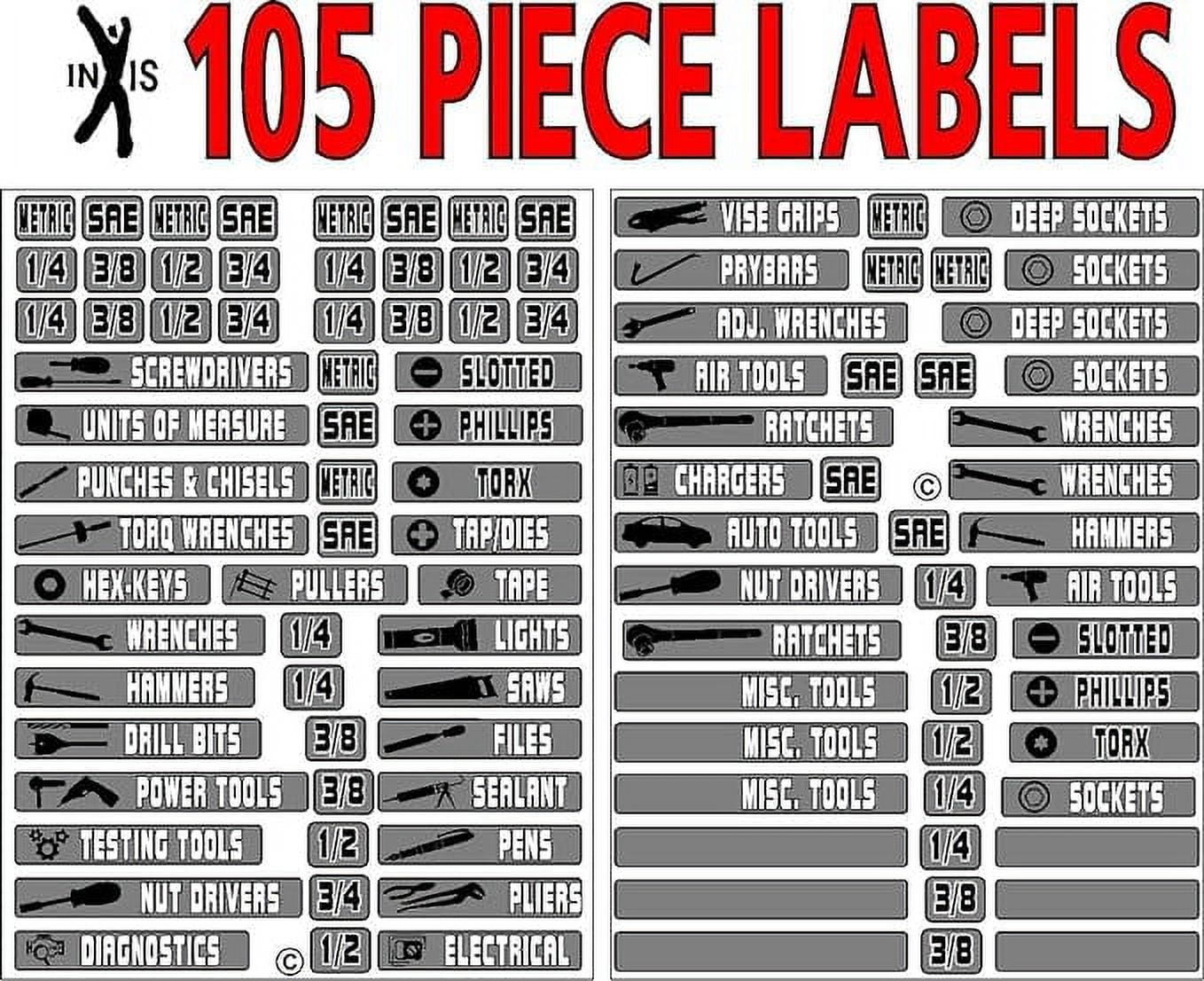 Tool Box Organizer Labels - Walmart.com