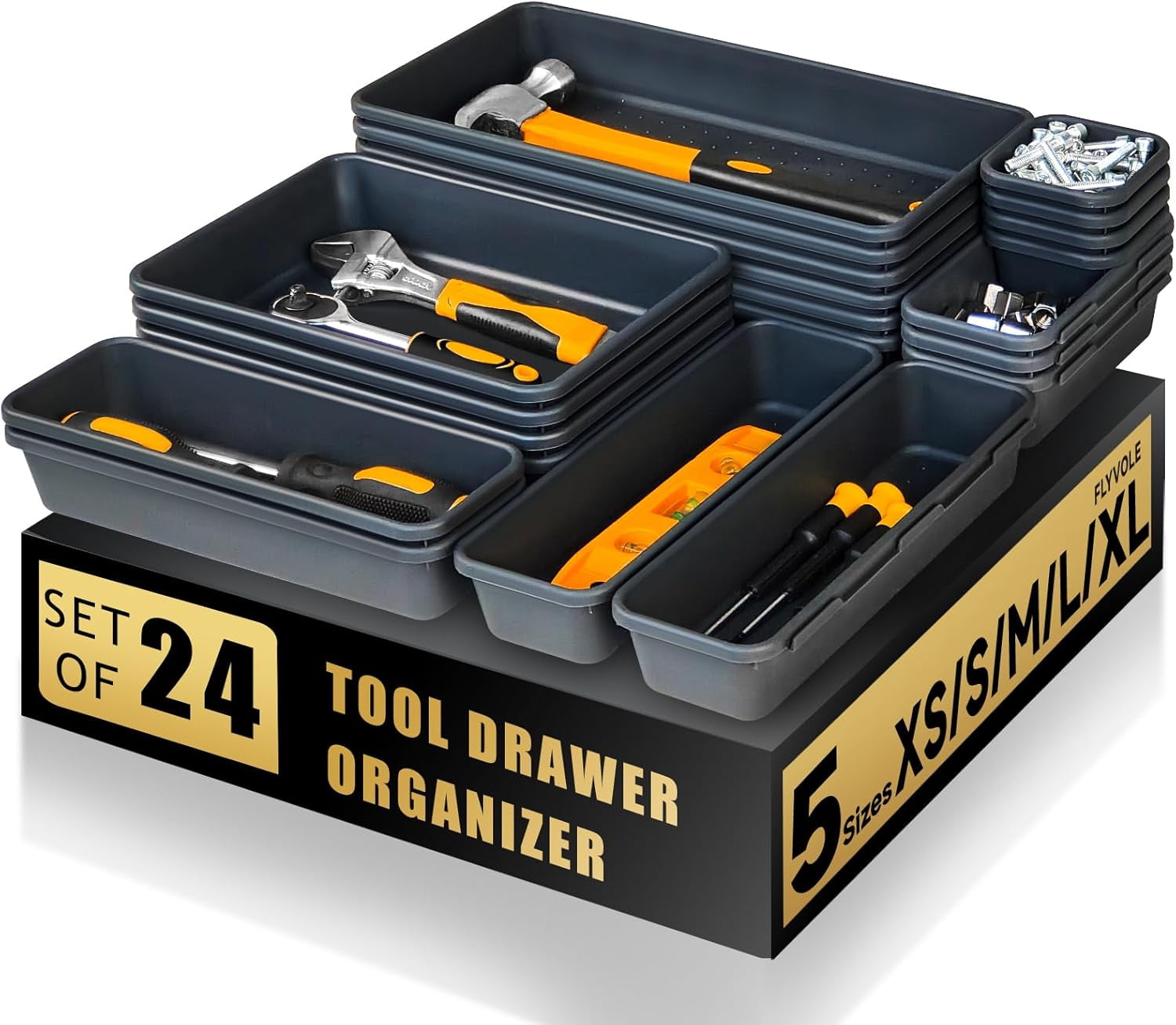 Tool Box Organizer Tray, Toolbox Desk Drawer Organizer, Tool Box Tray ...