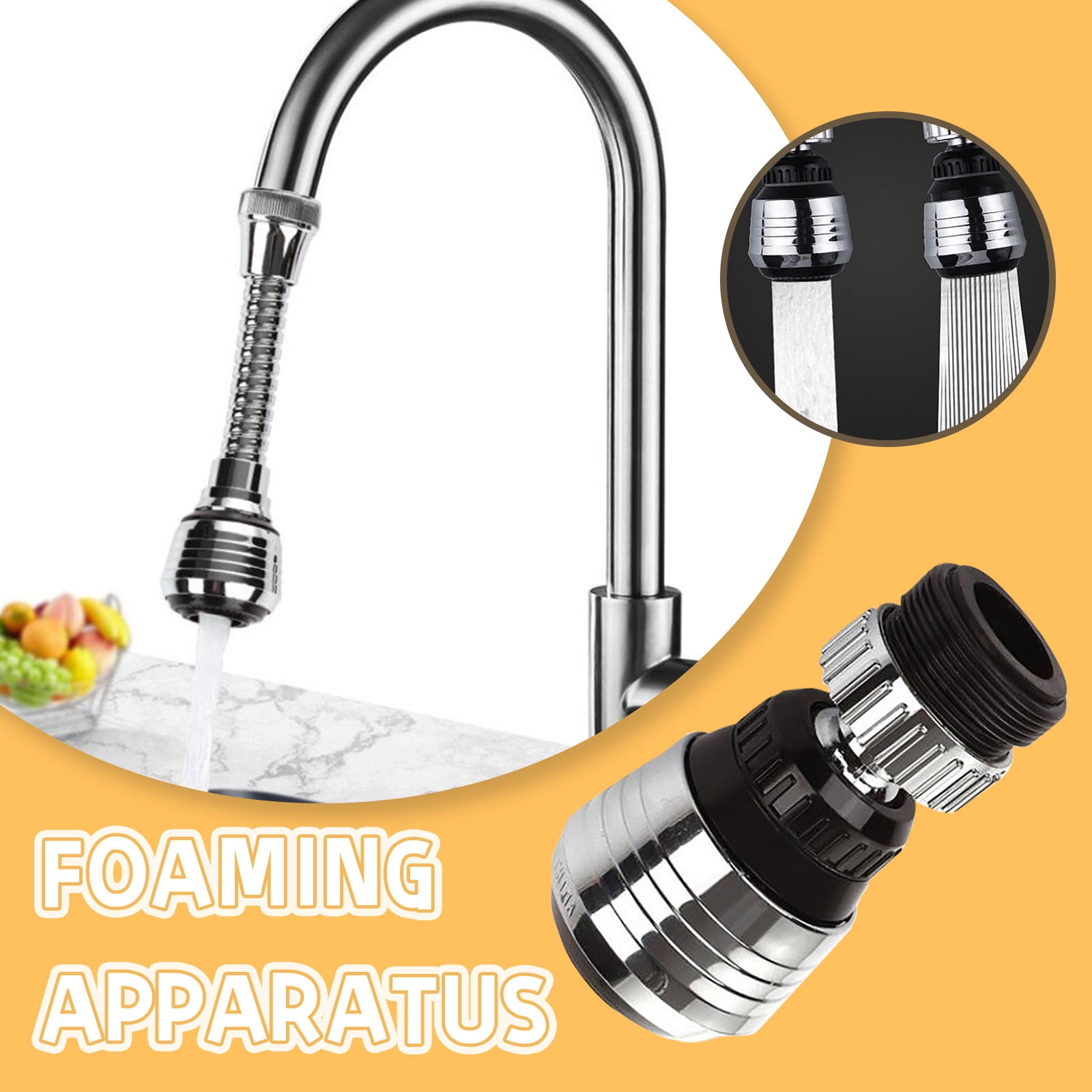 Tool Box360-Degree Rotating Faucet Aerator Aerator Shower Splash-Proof ...