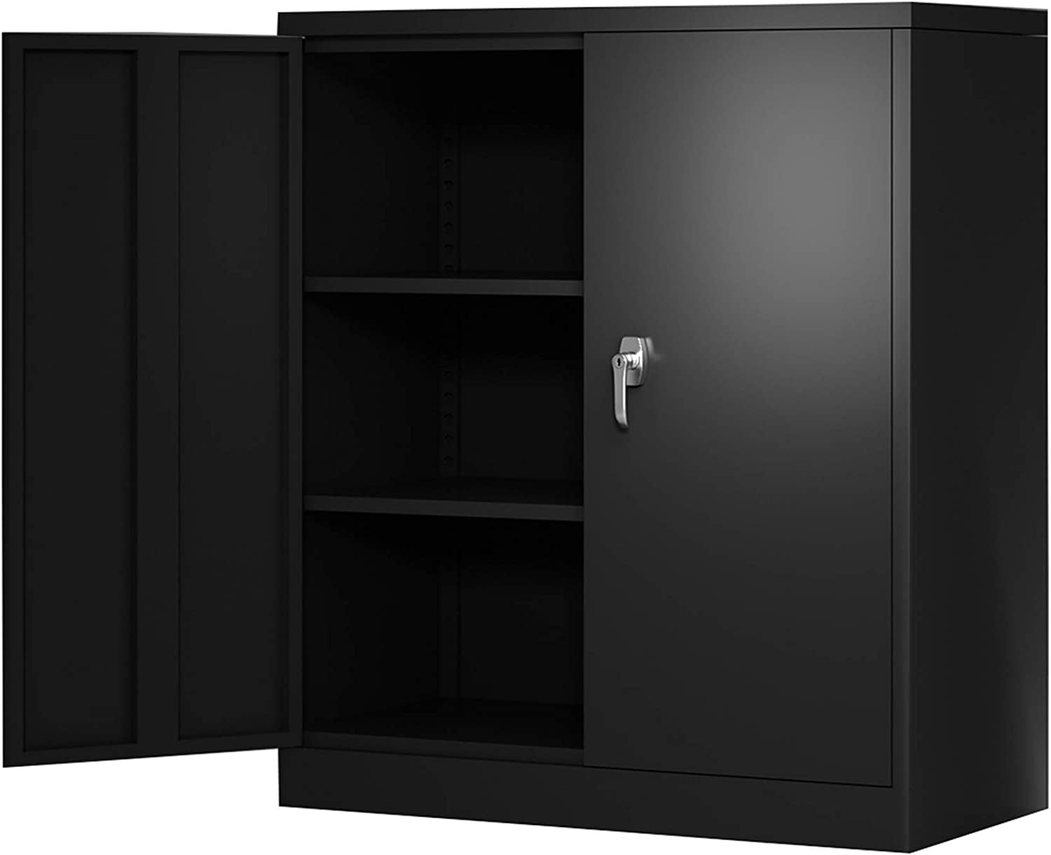 Tool Cabinet, Locking Metal Storage Cabinet with Adjustable Shelves ...