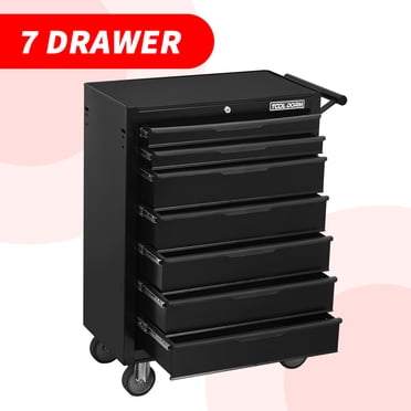 Tool Cart, 3-Tier Rolling Mechanic Tool Cart, Heavy Duty Steel Utility ...
