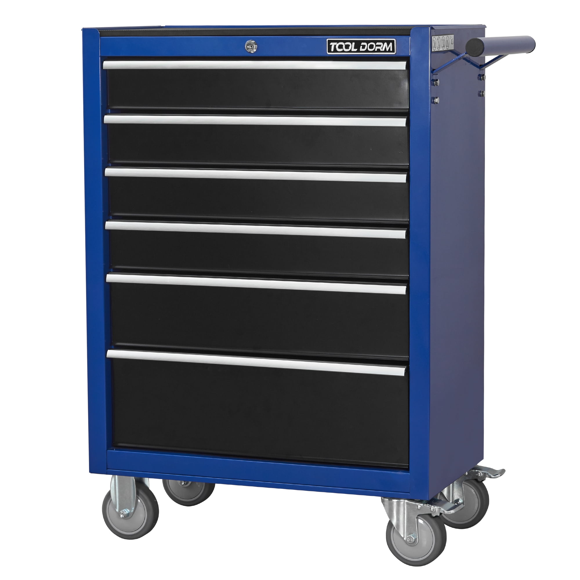 Tool Cabinet Tool Cart with 6 Drawers and Wheels, Metal Rolling Tool ...