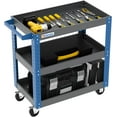 Tool Cart, 3-Tier Rolling Tool Cart with 4 Universal Wheels,500LBS Load ...