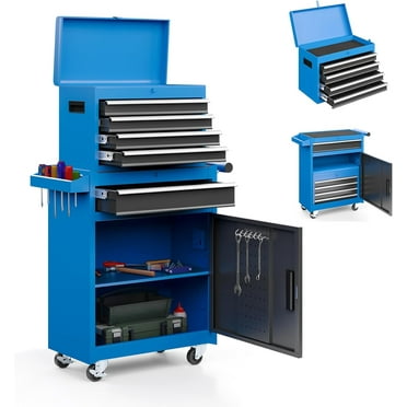 4-Drawer High Capacity Rolling Tool Chest, Removable Cabinet Storage ...