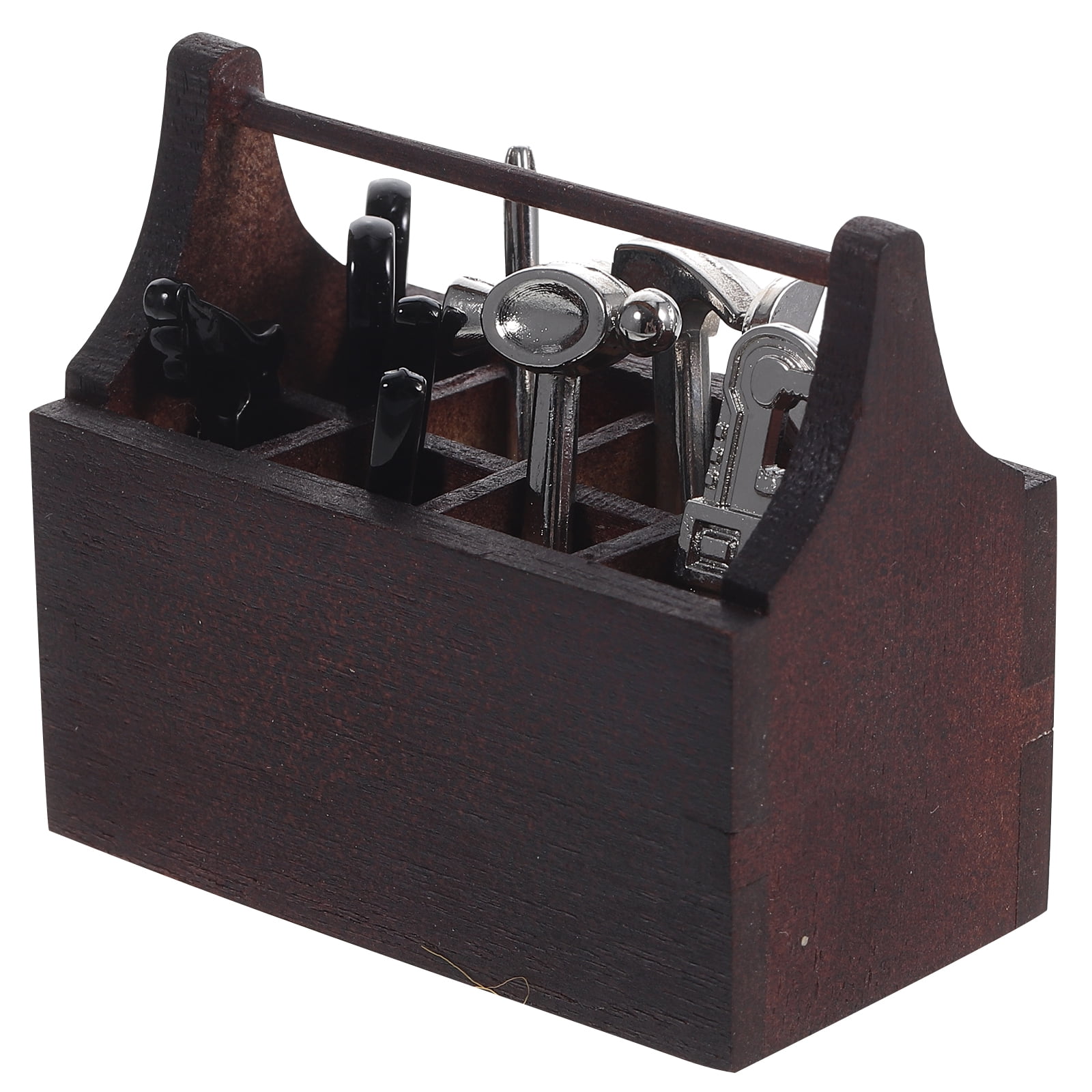 Tool Chest Childrens Toys Wooden Tiny House Accessories Kids Dollhouse ...