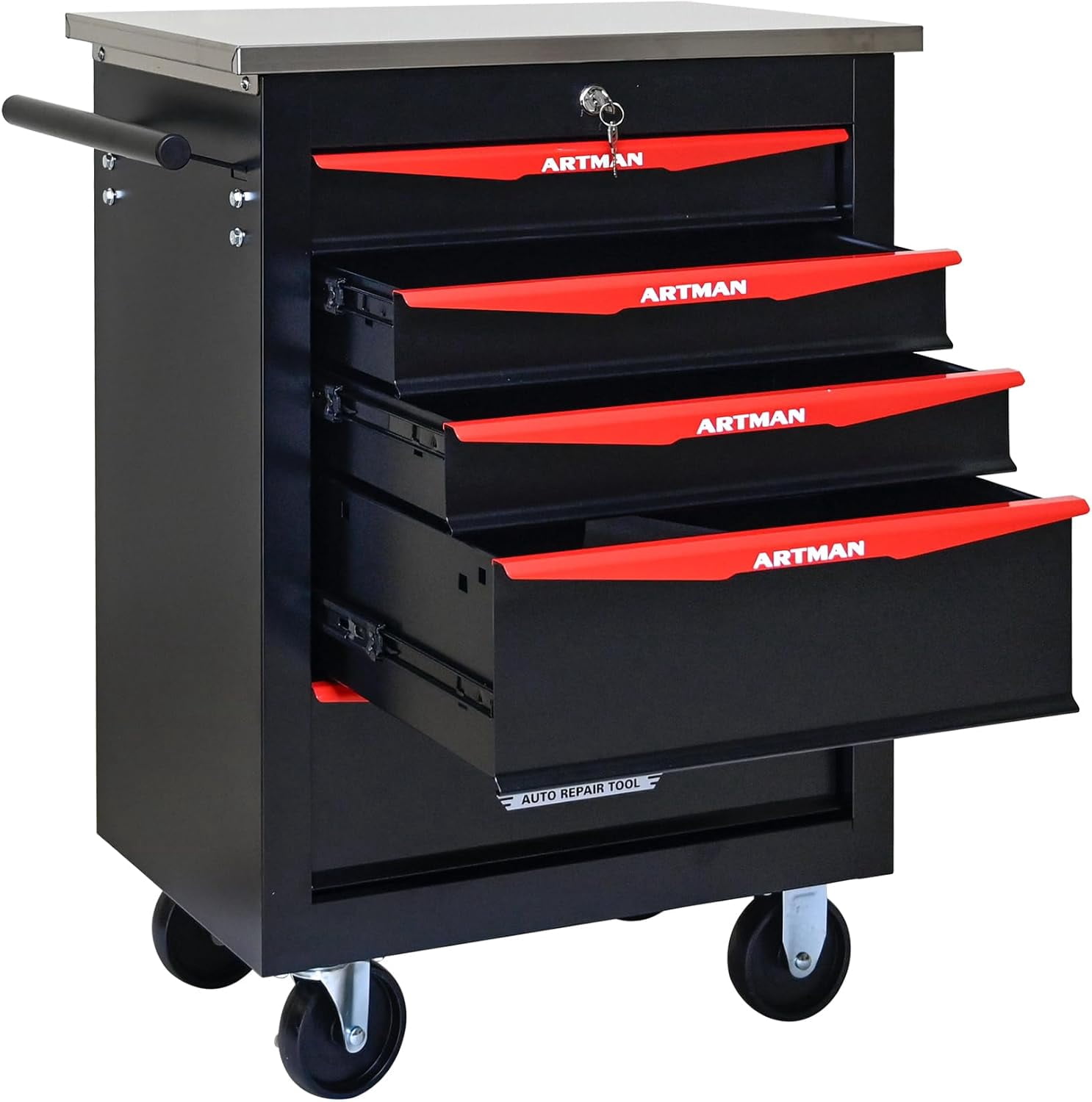 Tool Chest with Wheels 5 Drawers Rolling Tool Box, Metal Tool Cart with ...