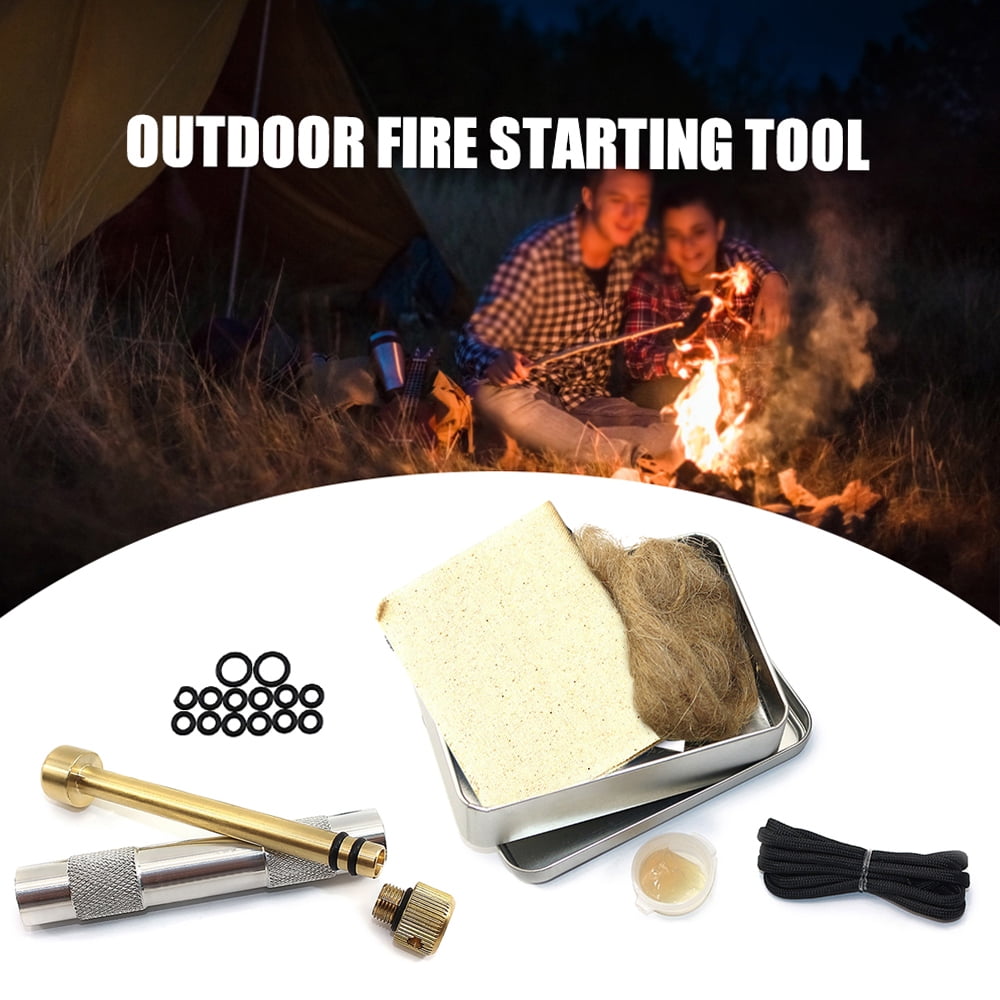 Tool,Fire Piston Kit Fire Tool Kit Spark Campfires - Walmart.com
