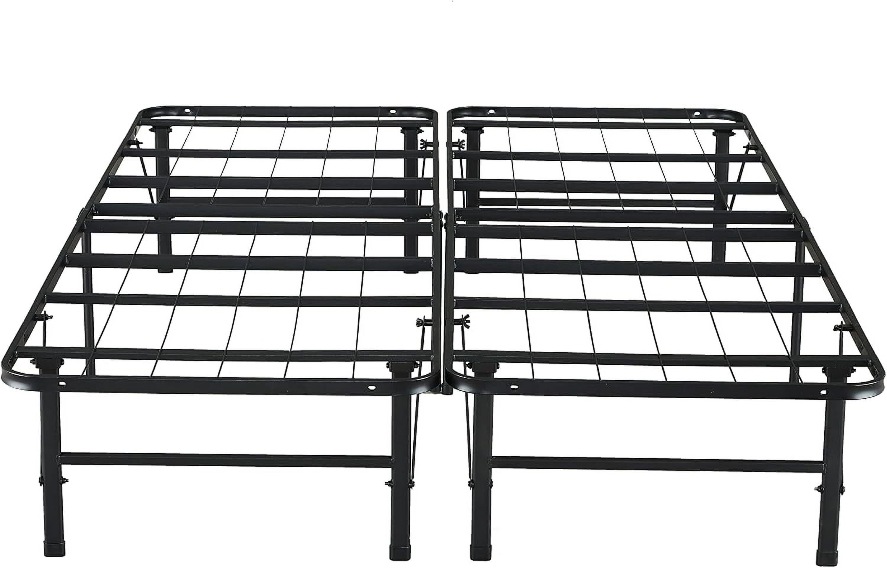 Tool Free Assembly 14 Full Bed Frame Heavy Duty Foldable Bed Frame ...