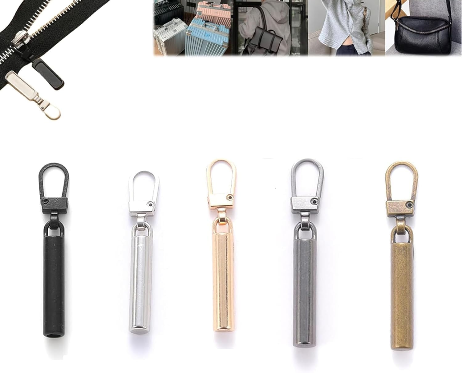 Tool-Free Detachable Stylish Zipper Pull, Saturatione Zipper Pull ...