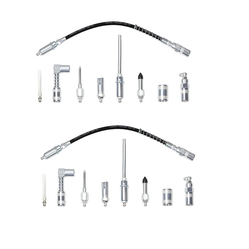 Tool Grease Tip 18-Piece Grease Coupler Kit Quick Connect Grease ...