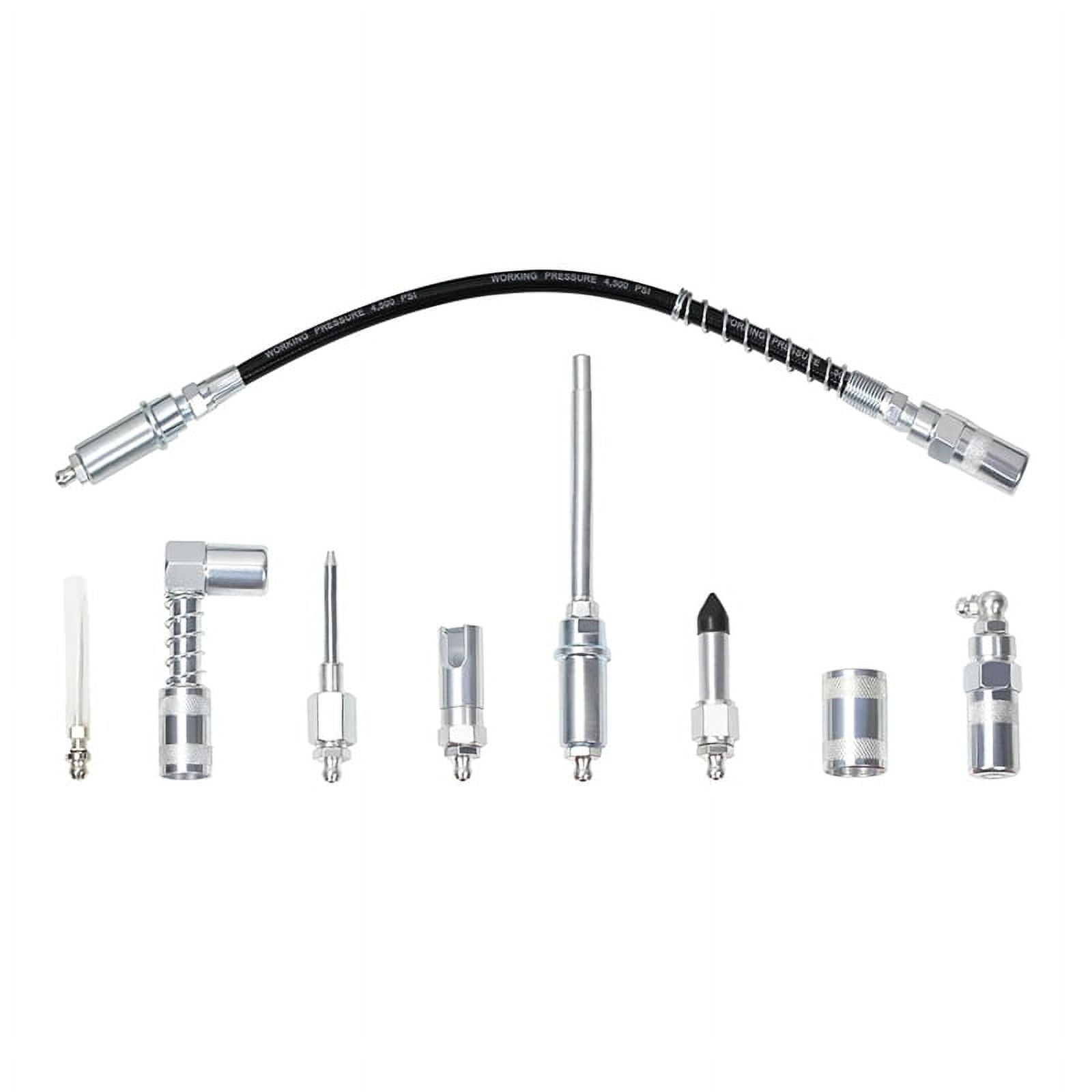 Tool Grease Tip 9-Piece Grease Coupler Kit Quick Connect Grease ...