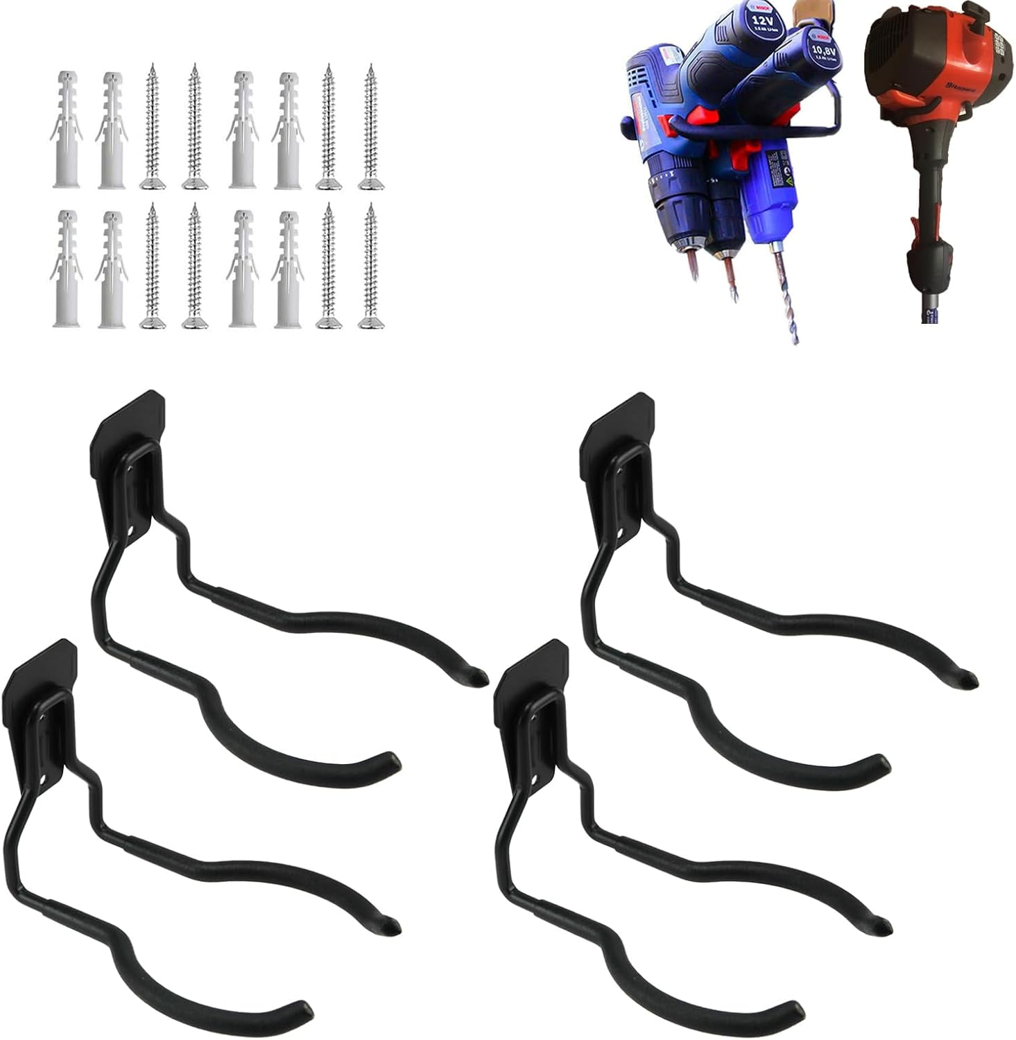 Tool Hanger, Weedeater Hanger, Garage Wall Hooks, Weedeater Rack ...