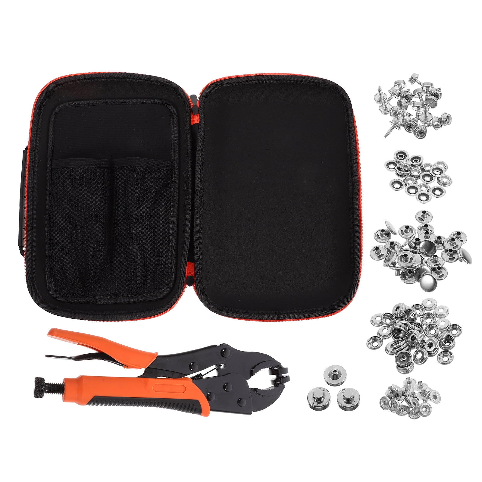 CATIEBYE DIY Metal Snap Tool Kit Orange for Decoration and Portable Use ...