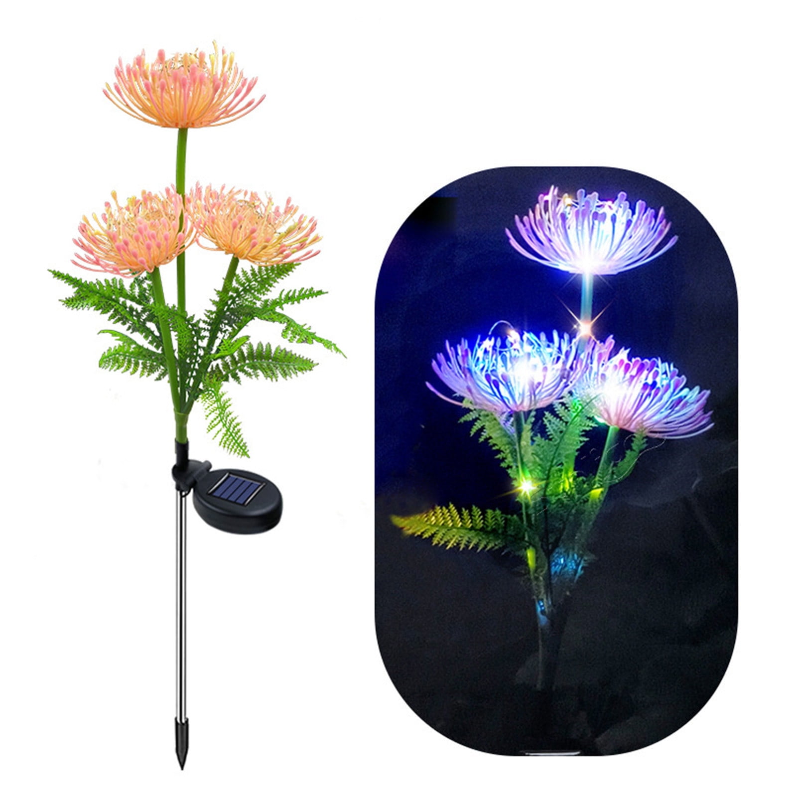 Tool Kitsolar Garden Lights Solar Flowers Lights with Glowing Flowers ...