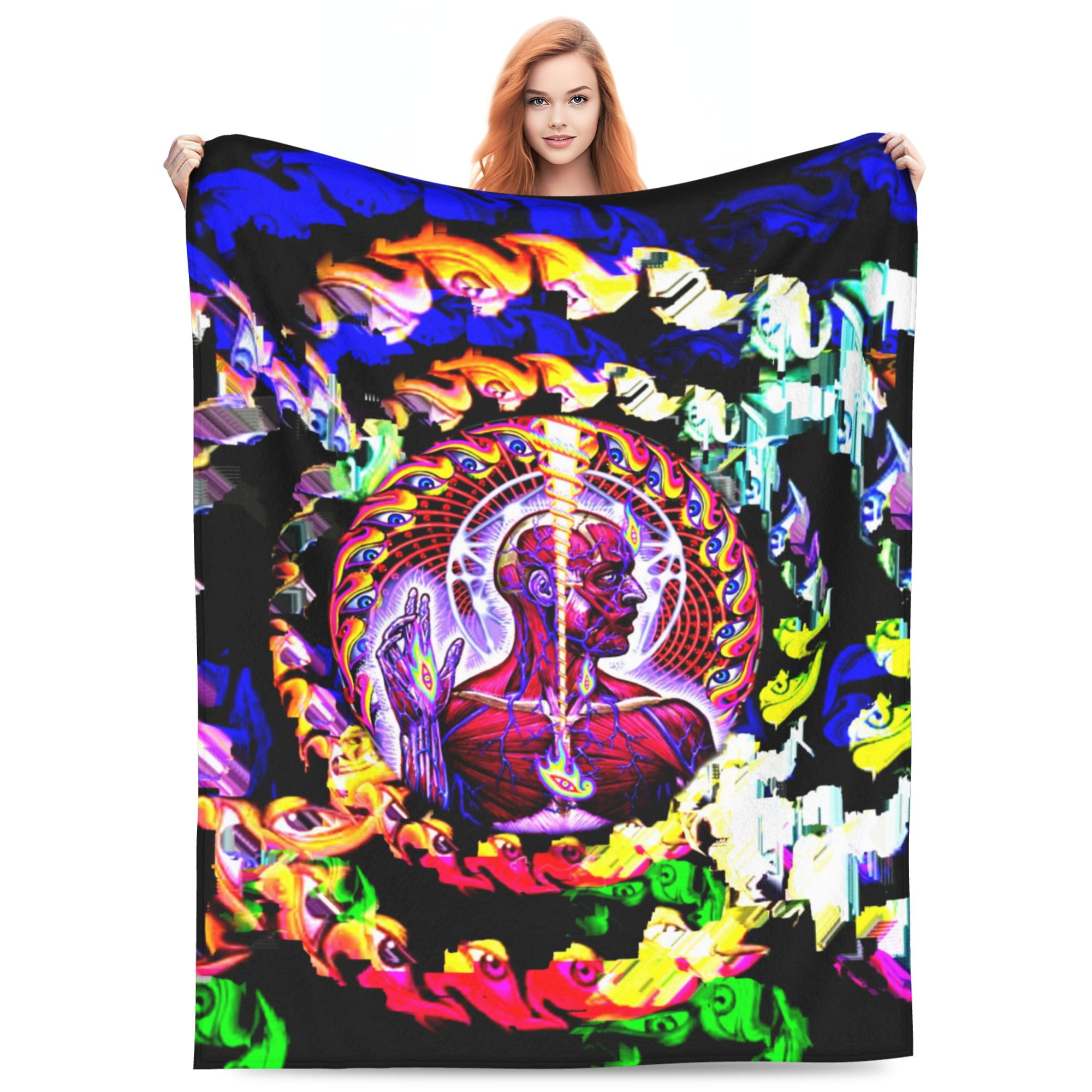 Tool Lateralus Bed Blanket 3D Printed Throw Blanket Lightweight Super ...