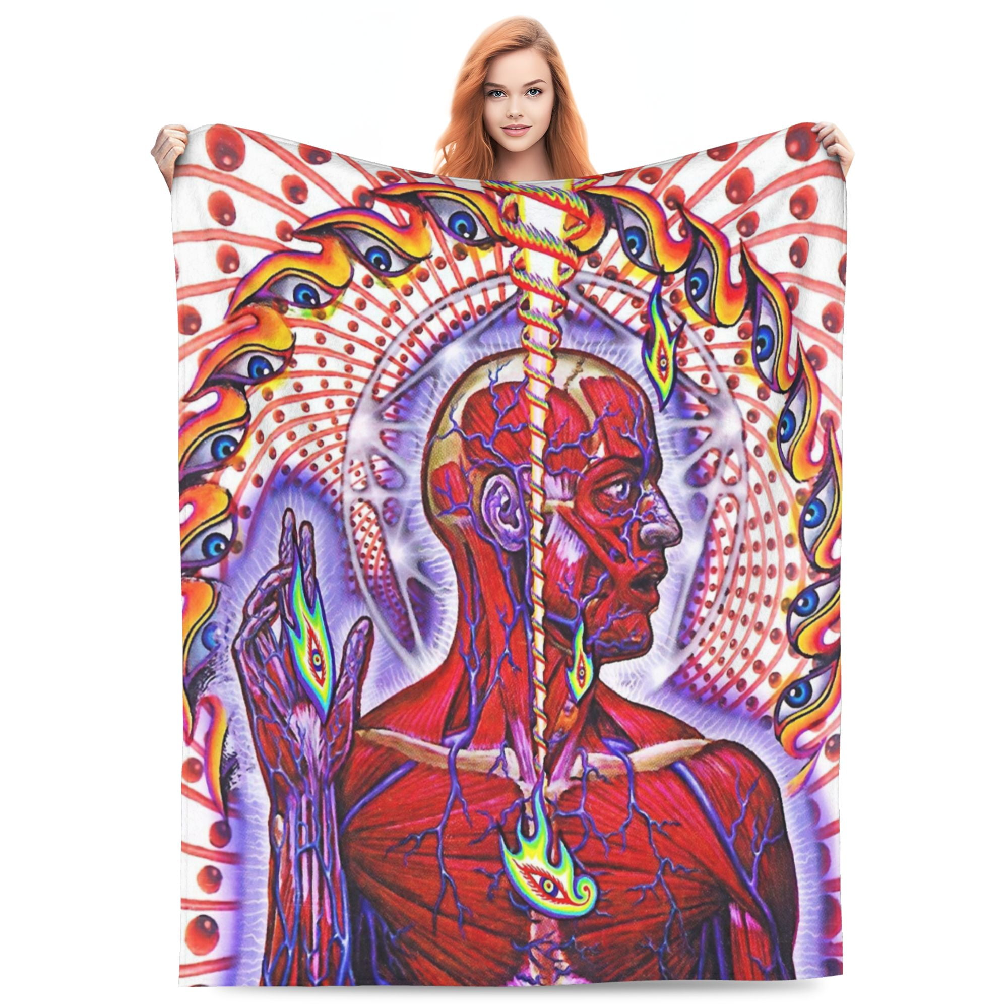 Tool Lateralus Bed Blanket 3D Printed Throw Blanket Lightweight Super ...