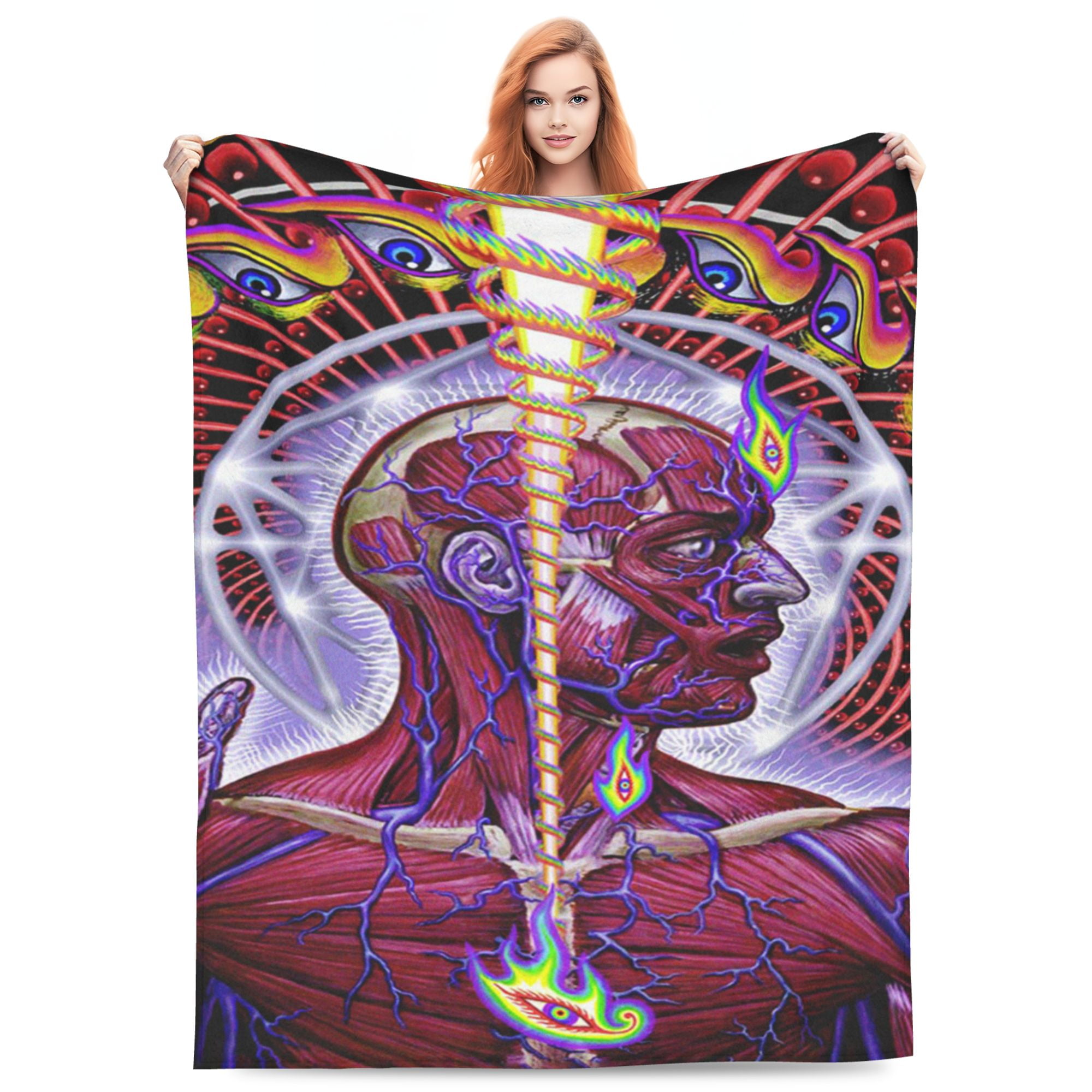 Tool Lateralus Bed Blanket 3D Printed Throw Blanket Lightweight Super ...