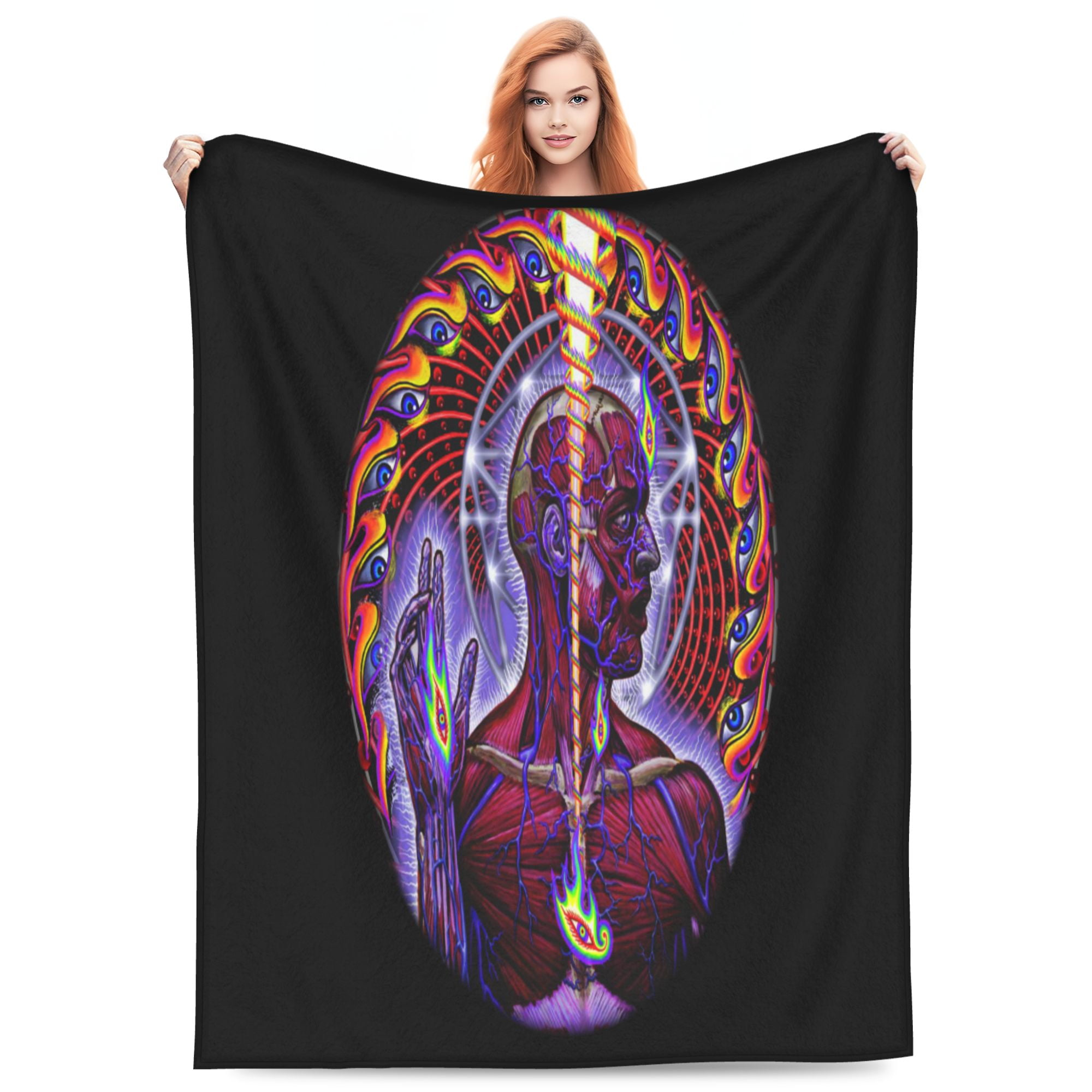 Tool Lateralus Bed Blanket 3D Printed Throw Blanket Lightweight Super ...