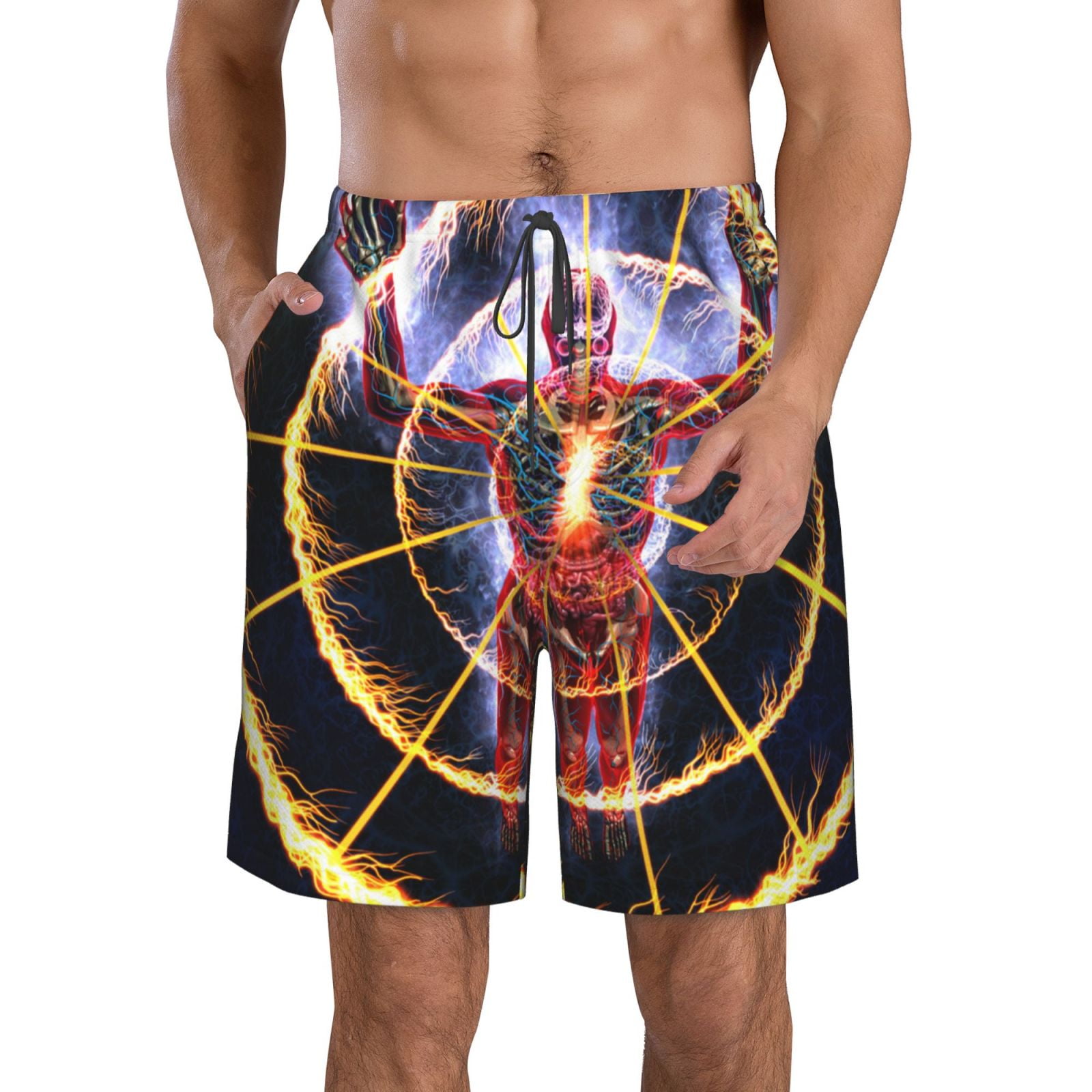 Tool Lateralus Men's Beach Shorts Swim Trunks Casual Quick Dry Board ...