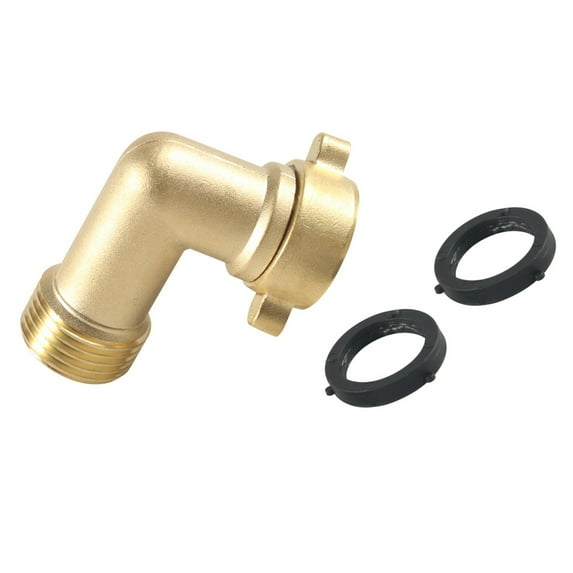 Tool Less Installation Brass Angled Hose Link Elbow Adapter Suitable ...