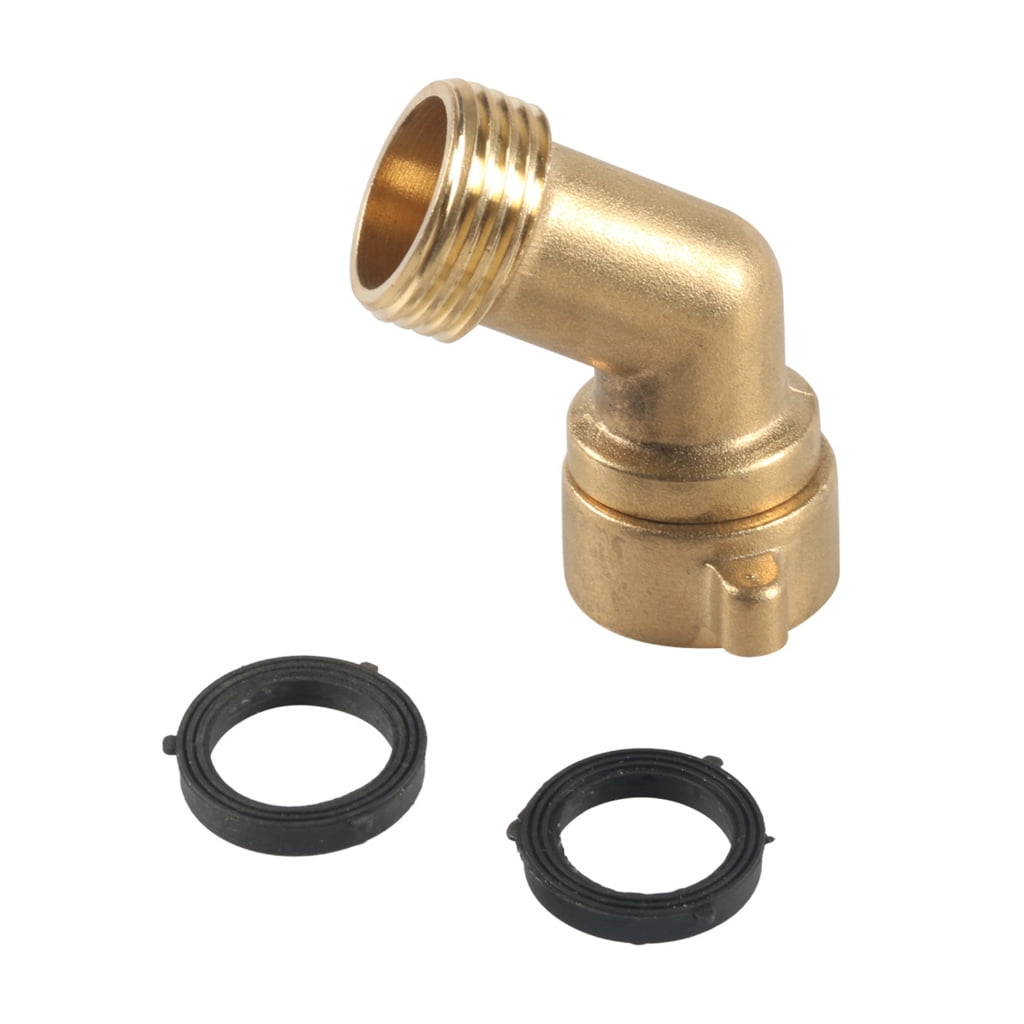 Tool Less Installation Brass Angled Hose Link Elbow Adapter Suitable ...